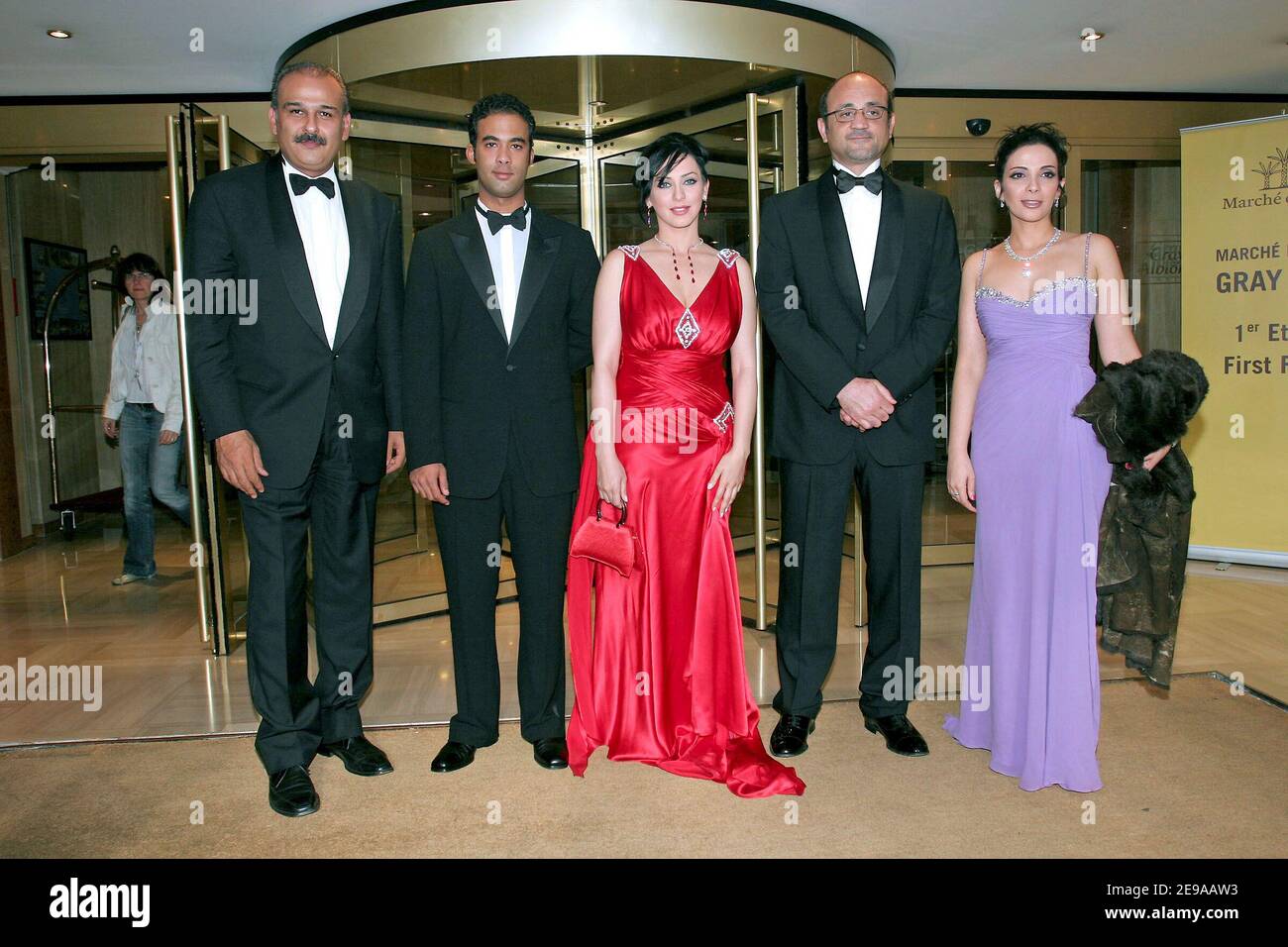 EXCLUSIVE - Cast members of the film 'Halim' from left : Syrian actor ...