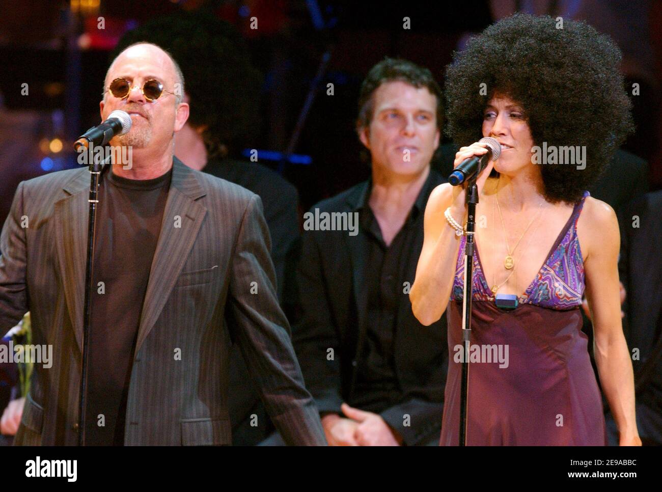 Sheryl Crow and Billy Joel perform live during the 'Shades of Woodstock ...