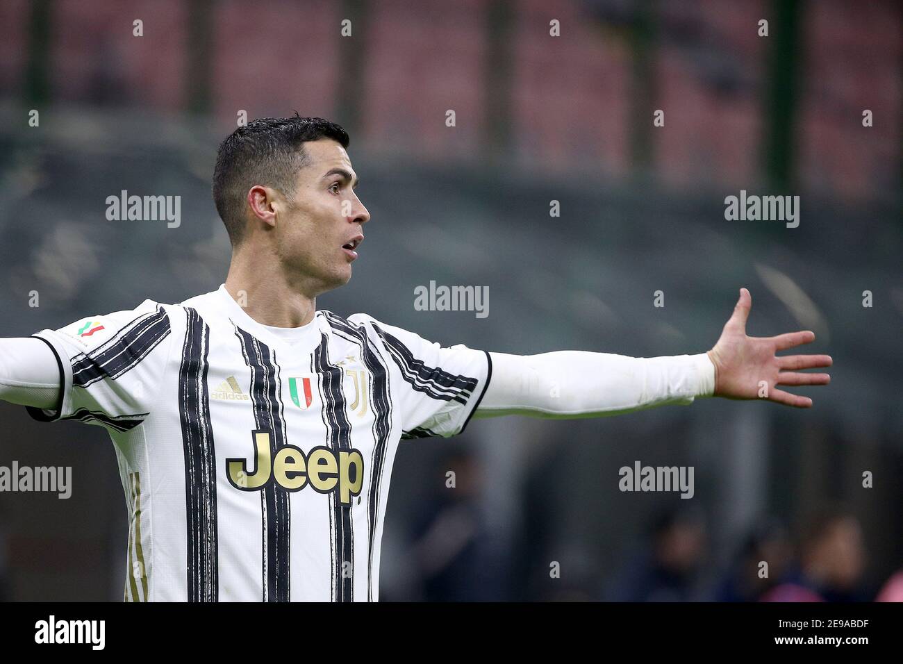 ITALIAN CUP 2020 21 first leg of the semifinals INTER vs JUVENTUS 1-2 ...