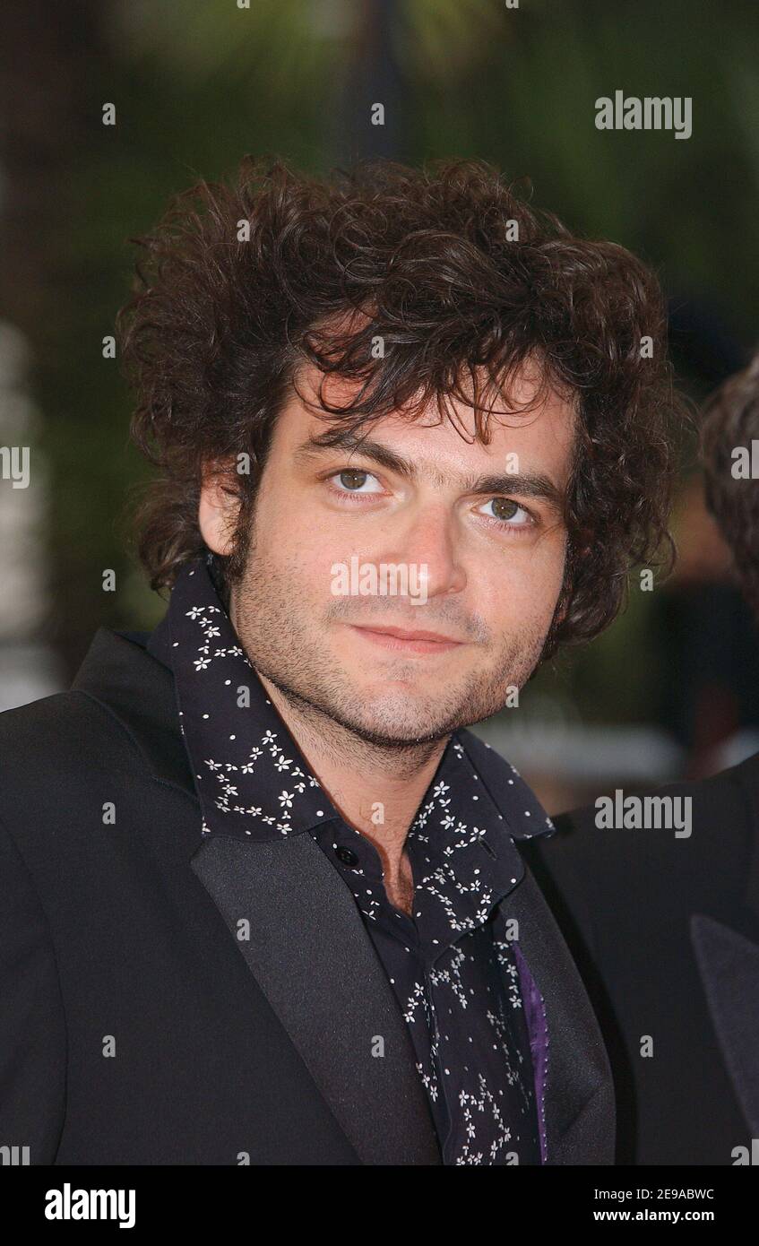 French musician Mathieu Chedid walks the red carpet of the Palais des ...