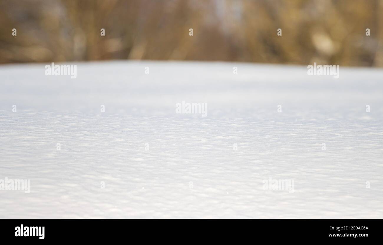 pure white snow covered the ground Stock Photo - Alamy