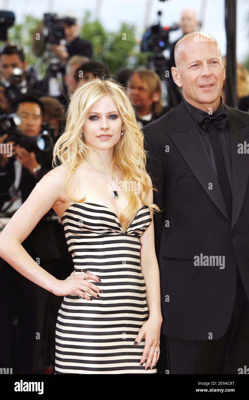 Bruce Willis and Avril Lavigne arrive for a screening of U.S. directors ...