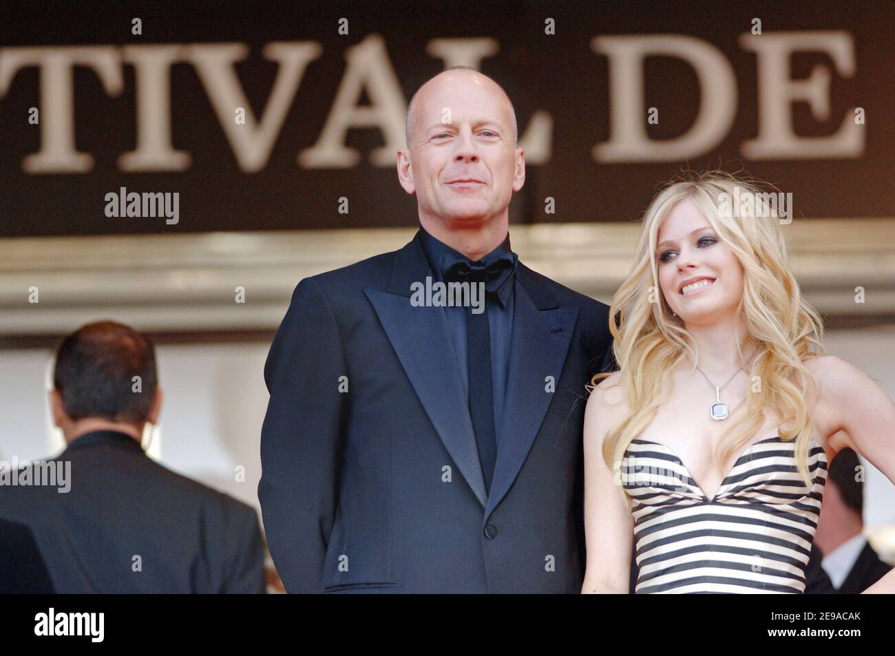 Bruce Willis and Avril Lavigne arrive for a screening of U.S. directors ...
