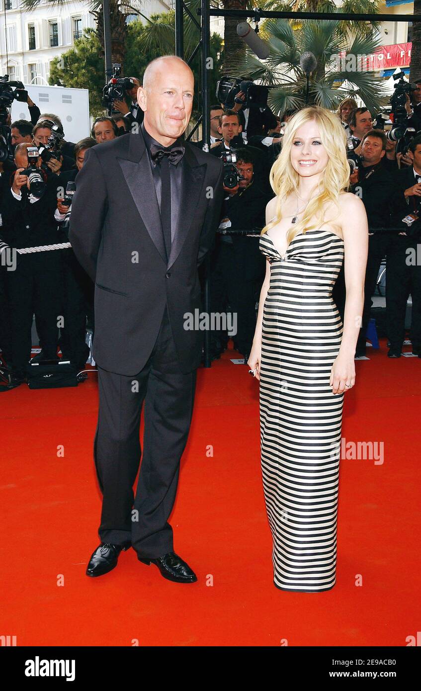Bruce Willis and Avril Lavigne arrive for a screening of U.S. directors ...