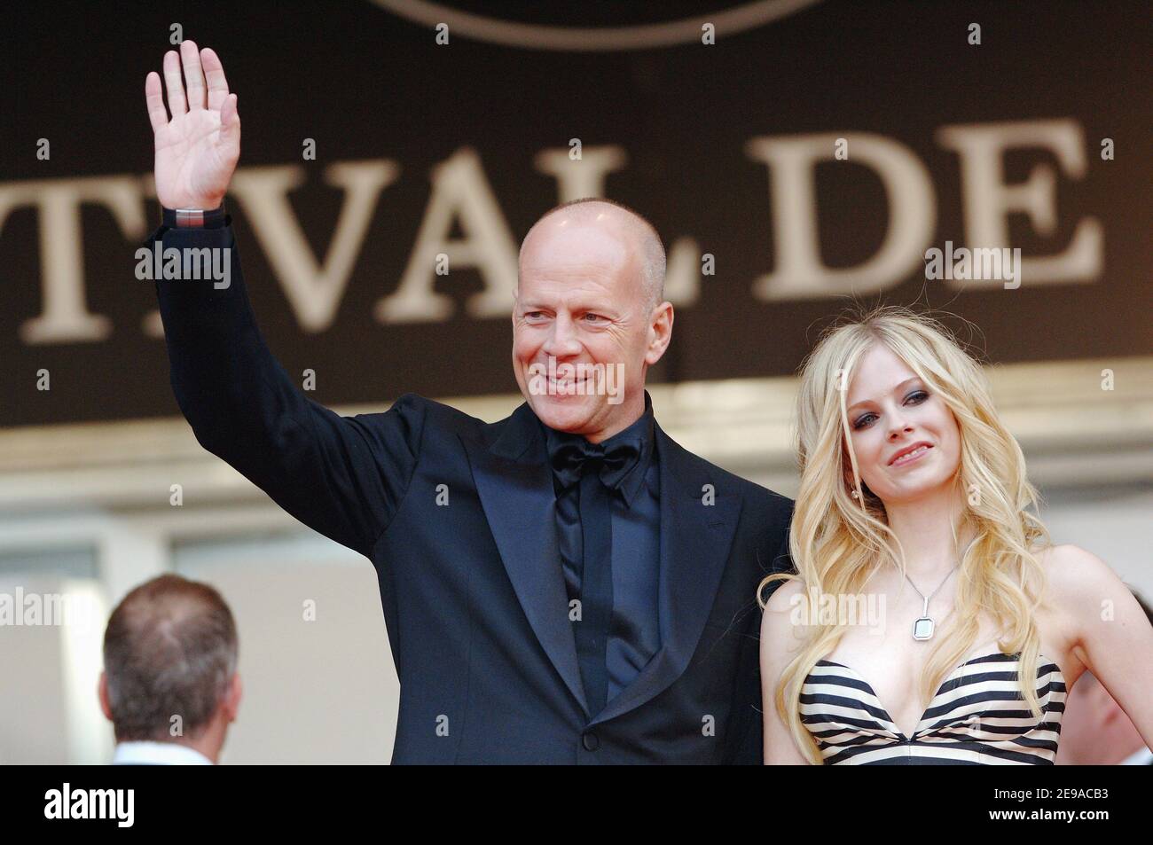 Bruce Willis and Avril Lavigne arrive for a screening of U.S. directors ...