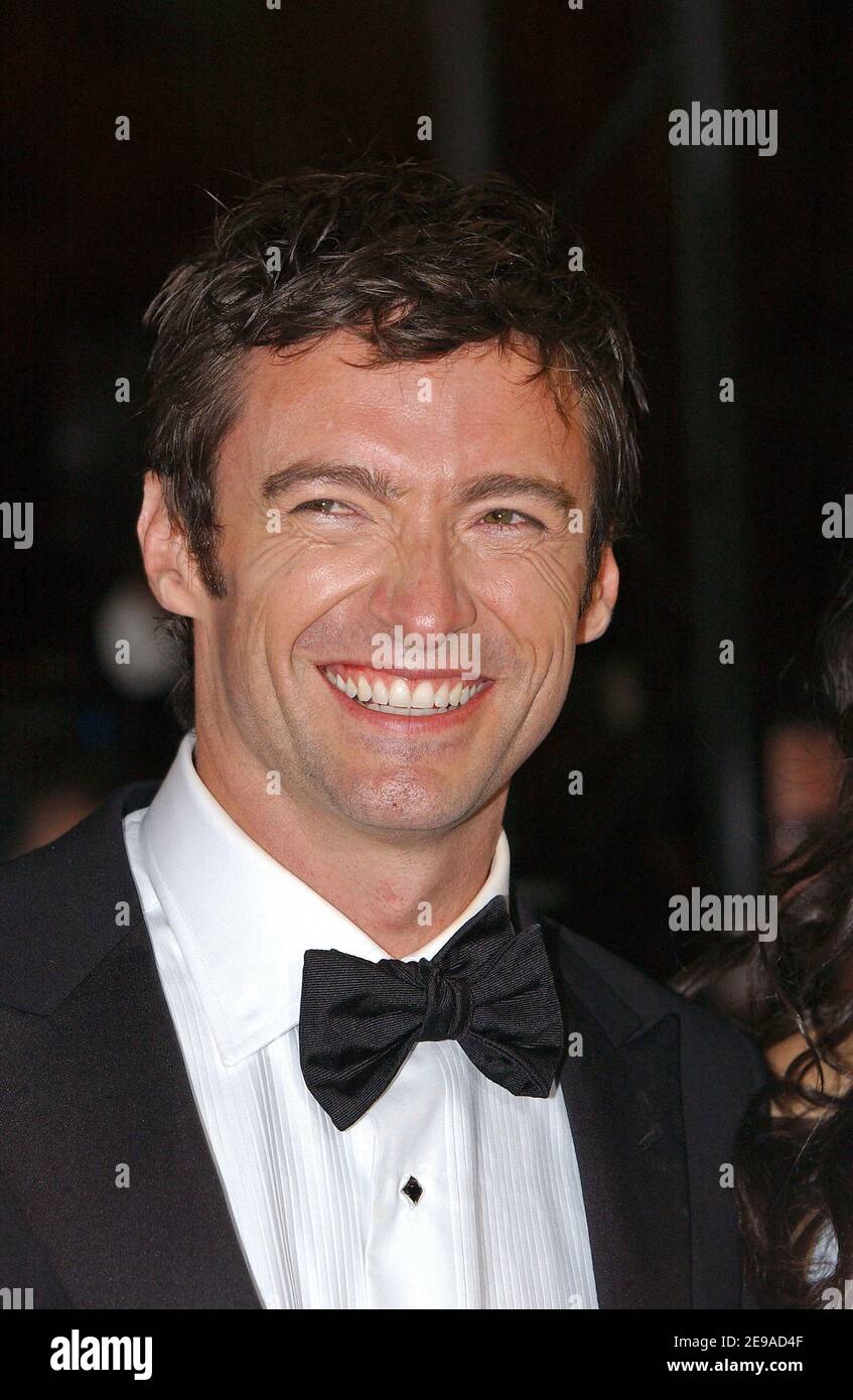 Australian actor Hugh Jackman poses upon arriving at the Palais des ...