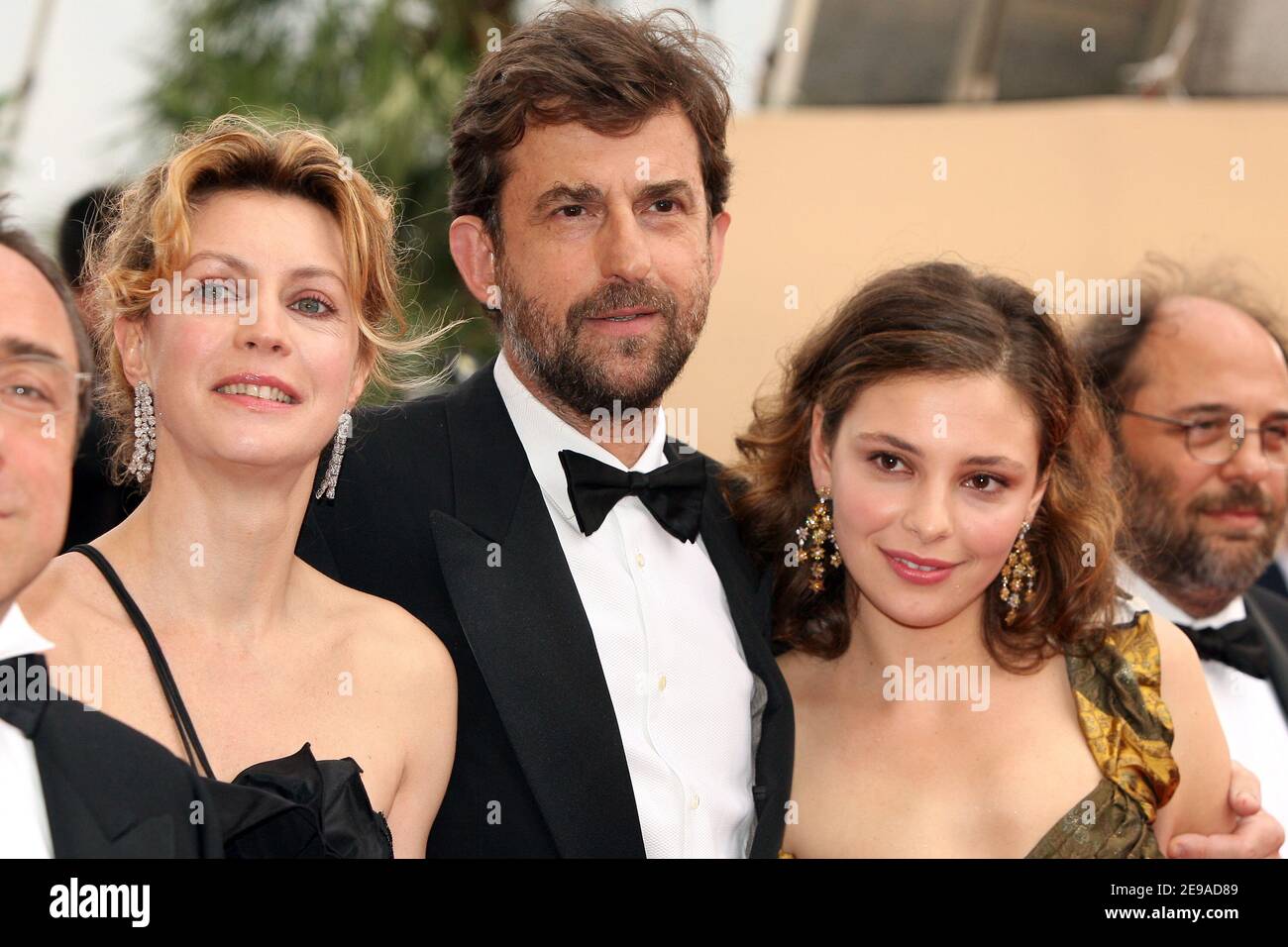 Italian director Nanni Moretti with cast members Jasmine Trinca and ...