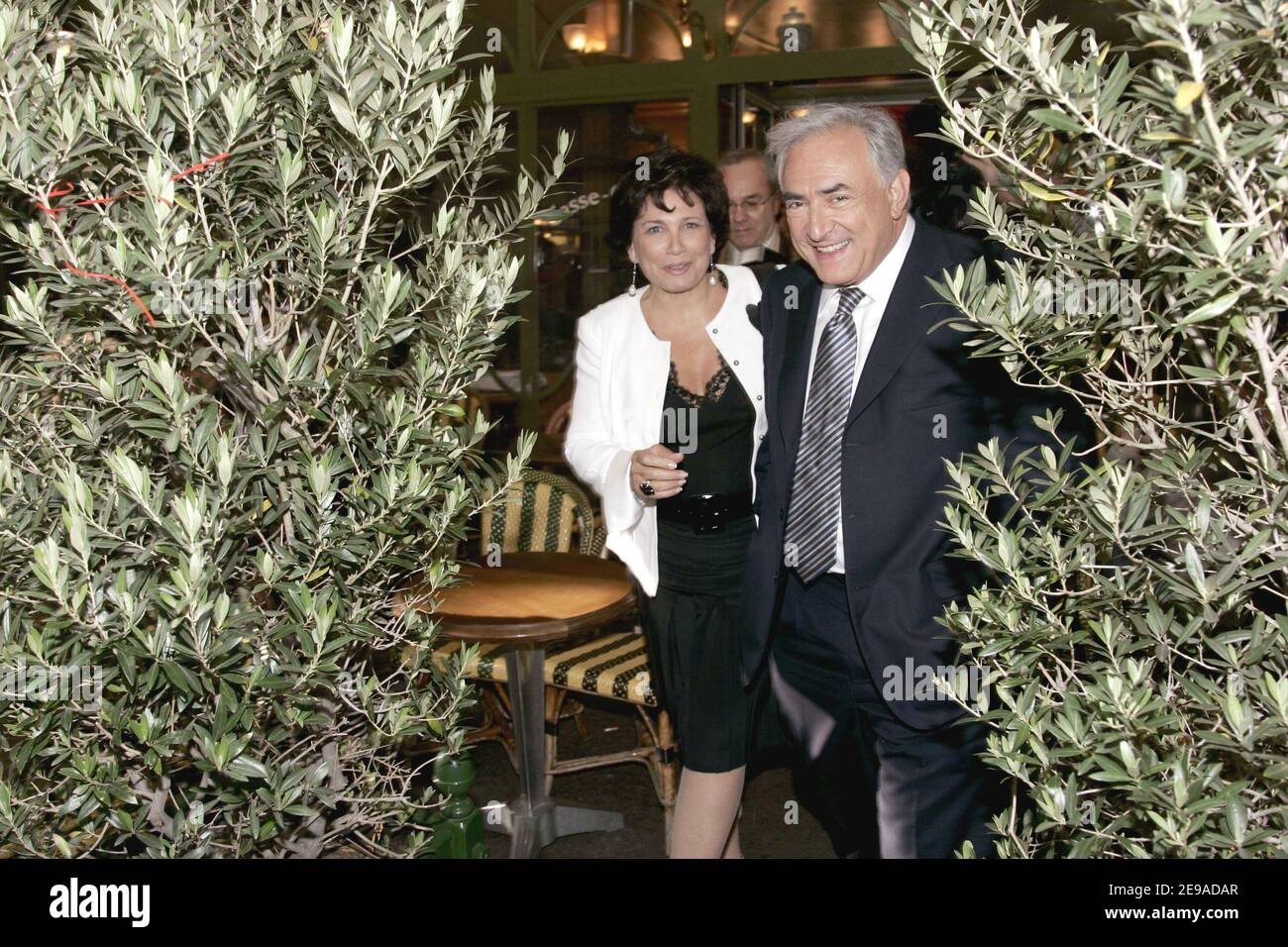 French socialist Dominique Strauss-Kahn, with his wife journalist Anne ...