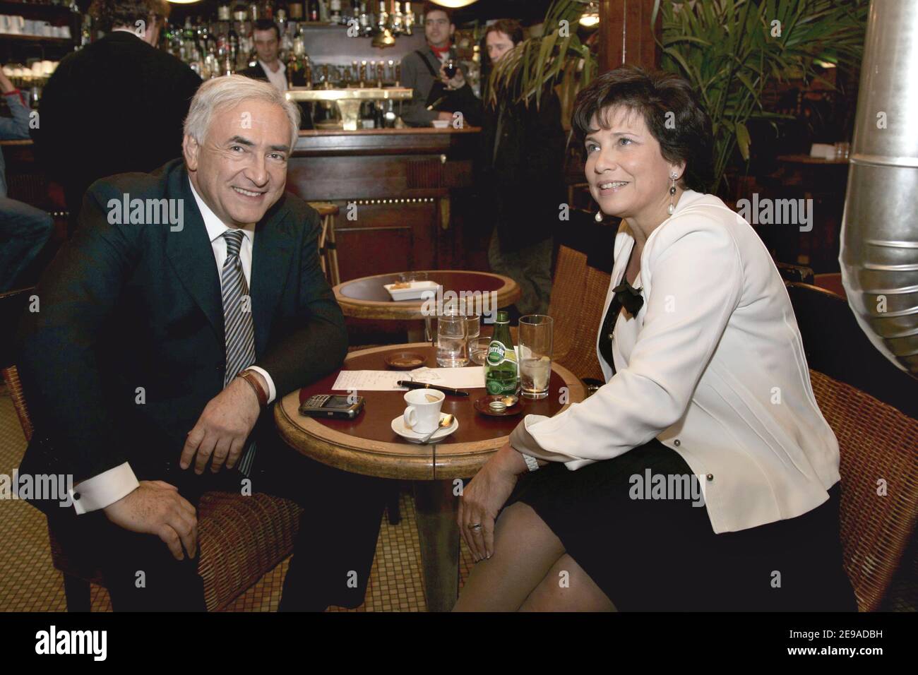 French socialist Dominique Strauss-Kahn, with his wife journalist Anne ...