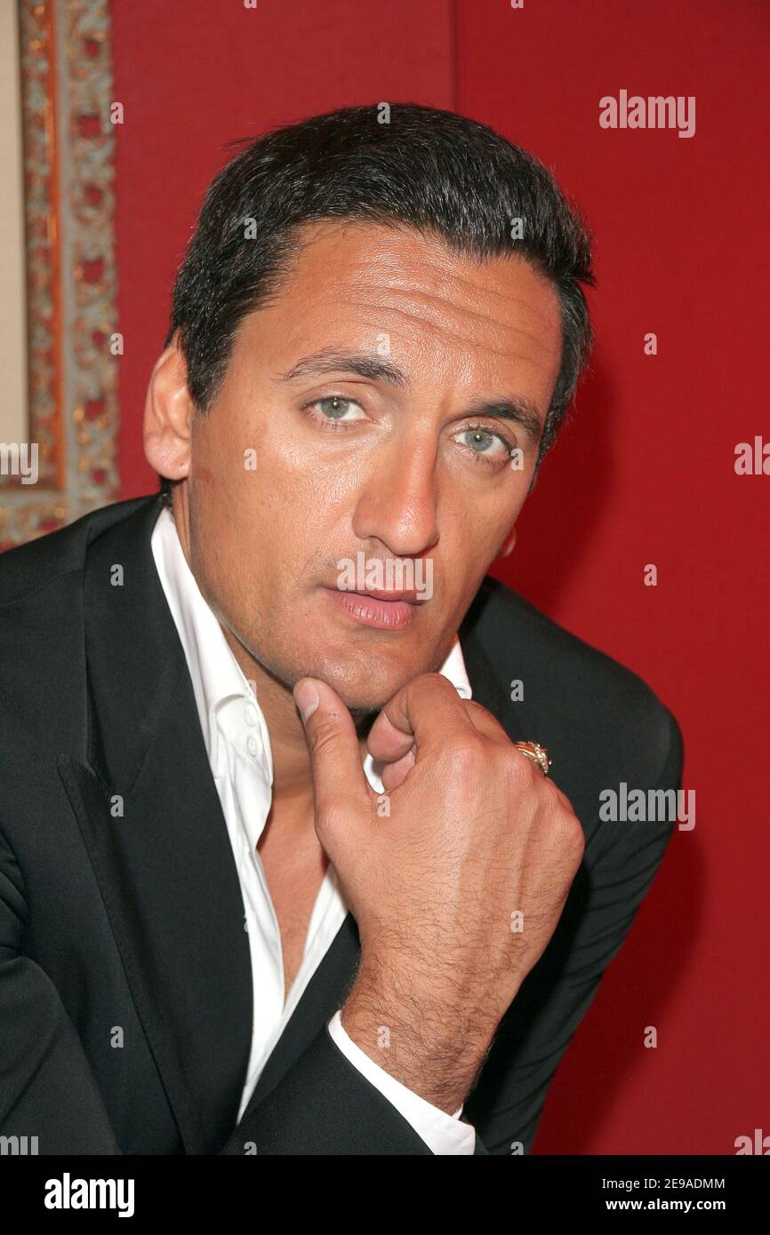 French singer and actor Dany Brillant poses for our photographer at the ...