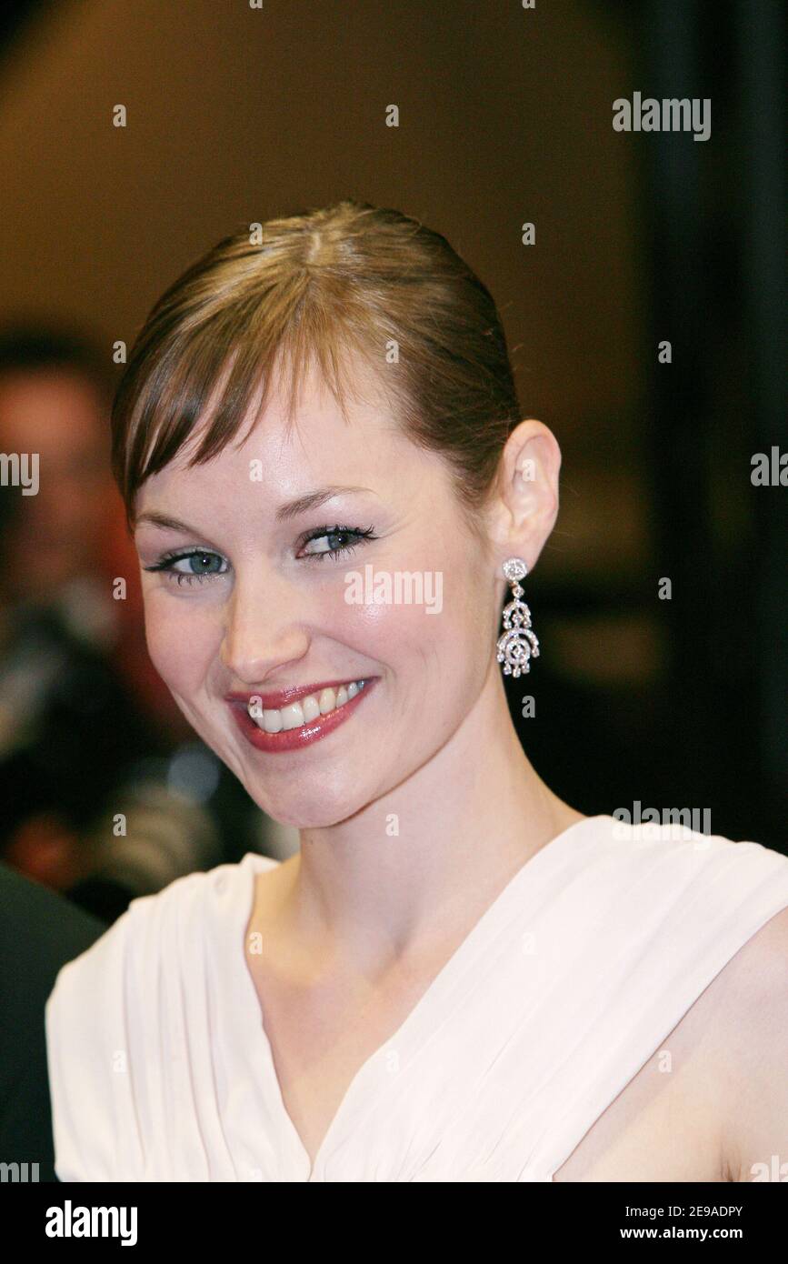 Adelaide Leroux poses for photographers on the red carpet prior the ...