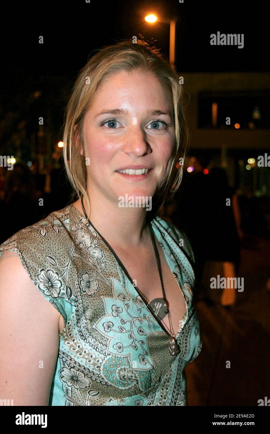 Natacha Regnier attends the party for the Belgium movie 'Dikkenek ...