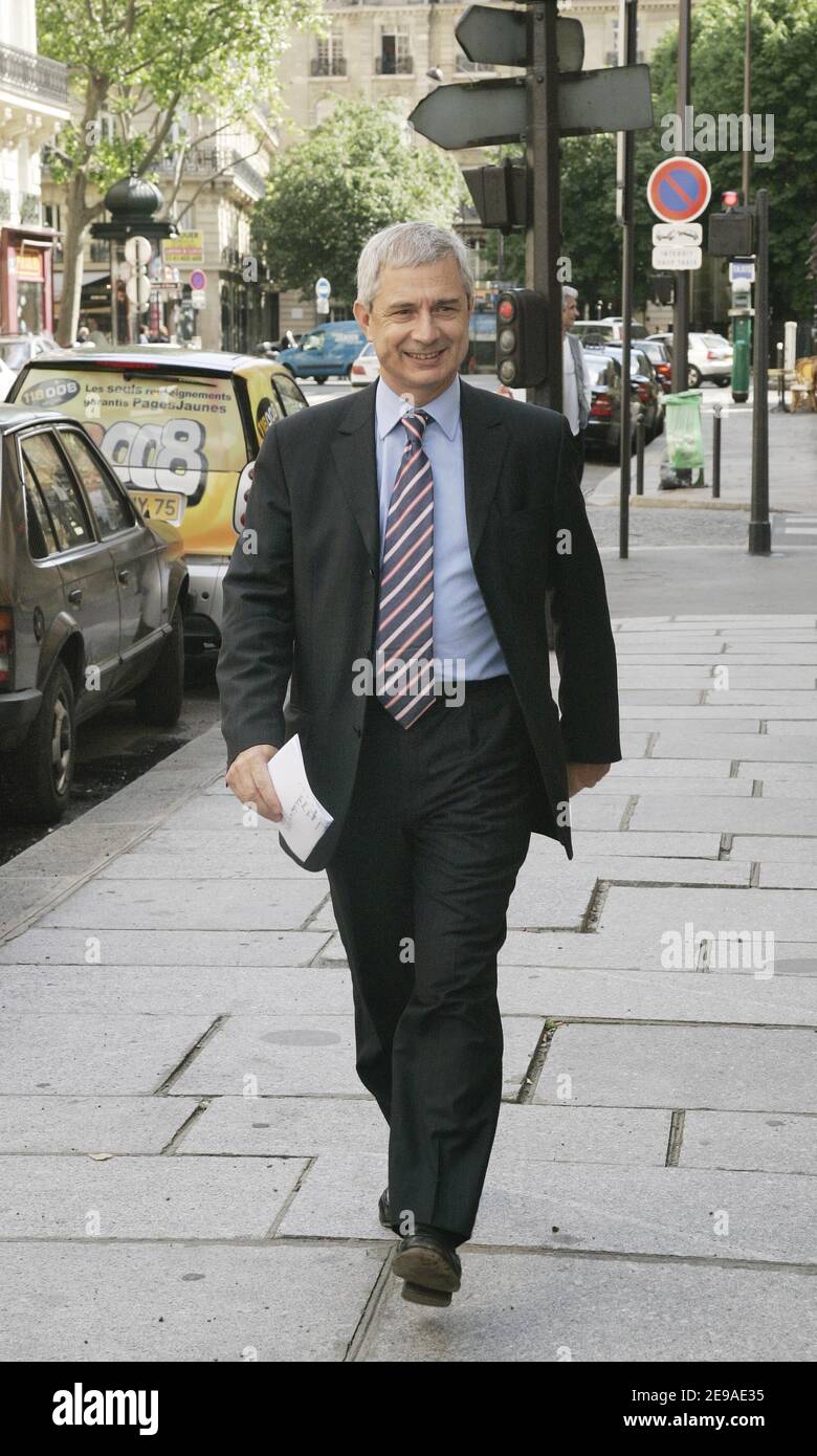 Socialist party member Claude Bartolome attends a meeting at the ...