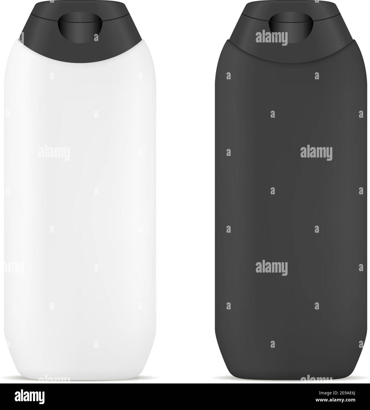 Shampoo Vector Bottle. Cosmetic Tube Blank Mockup. Package for Liquid ...