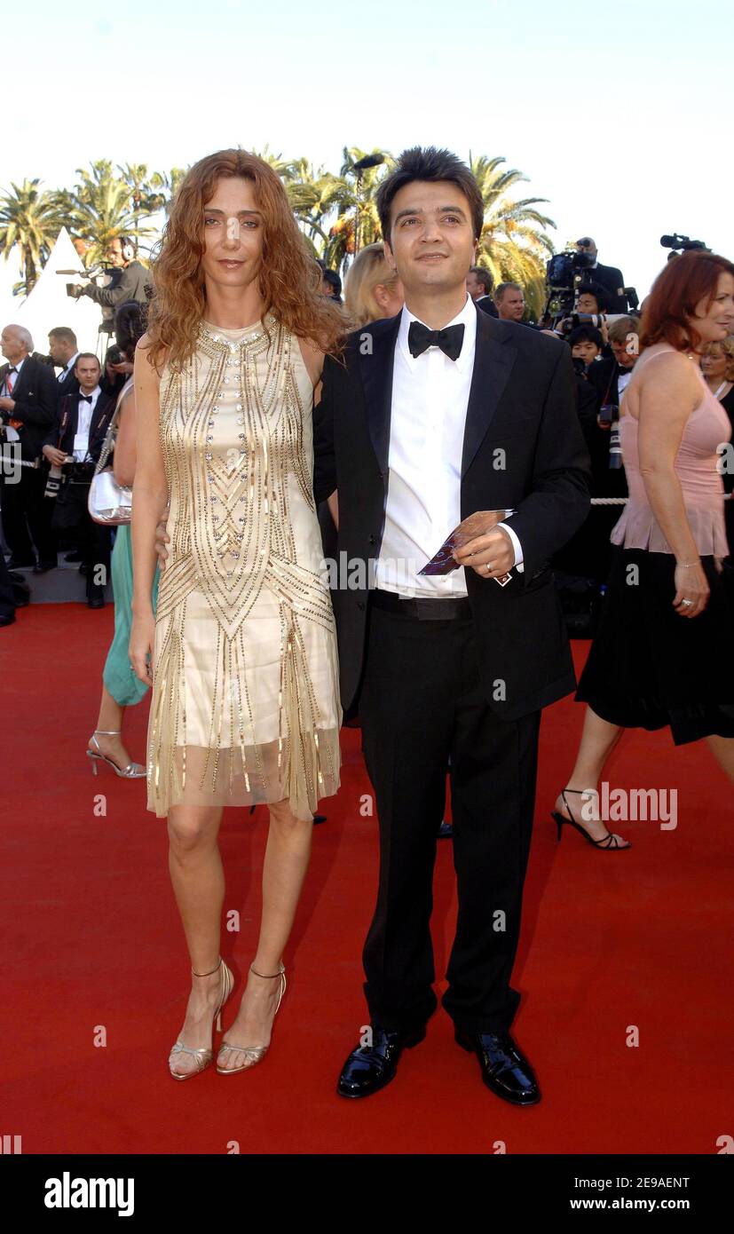 Thomas Langmann and his wife arrive to the Palais des Festivals to ...