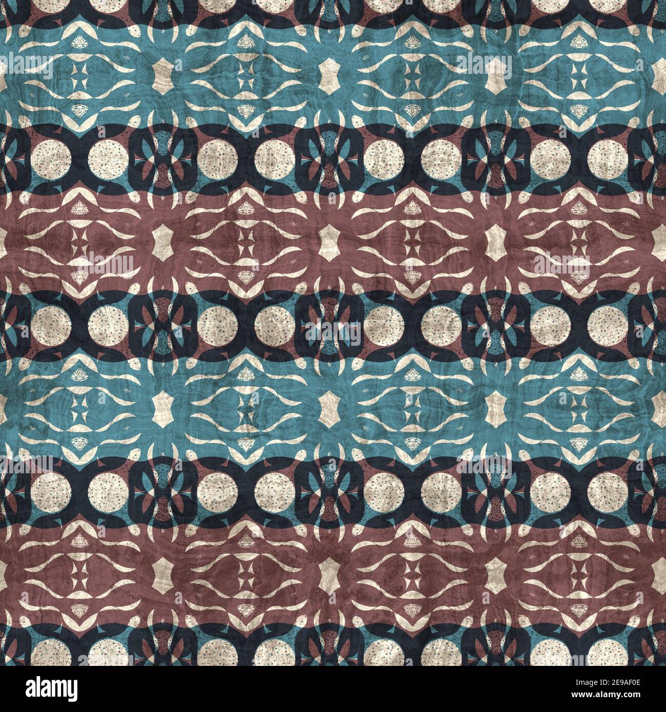 Seamless blue pink cream and navy surface pattern Stock Photo - Alamy