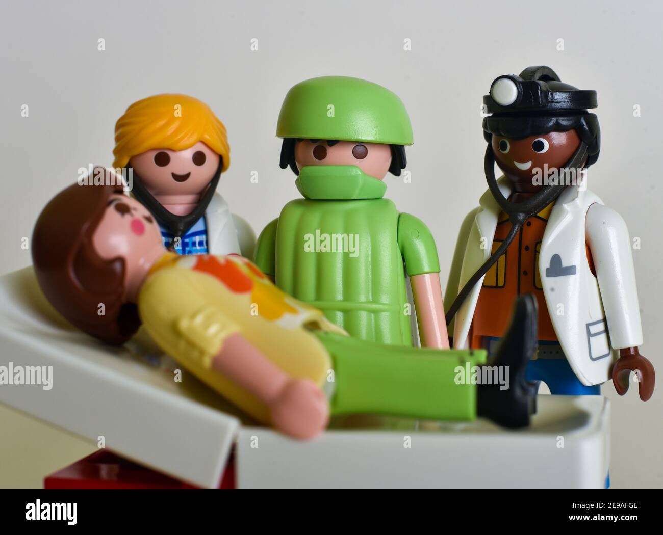 Playmobil figures, concept photography, medicine, doctors, NHS ...