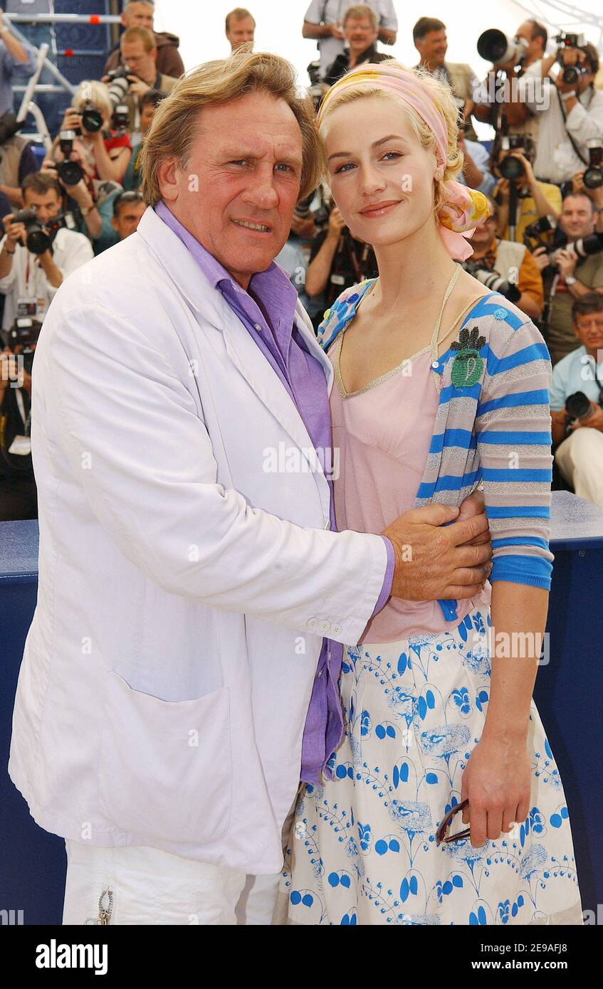 Cecile de France, Gerard Depardieu pose during the photocall for the ...