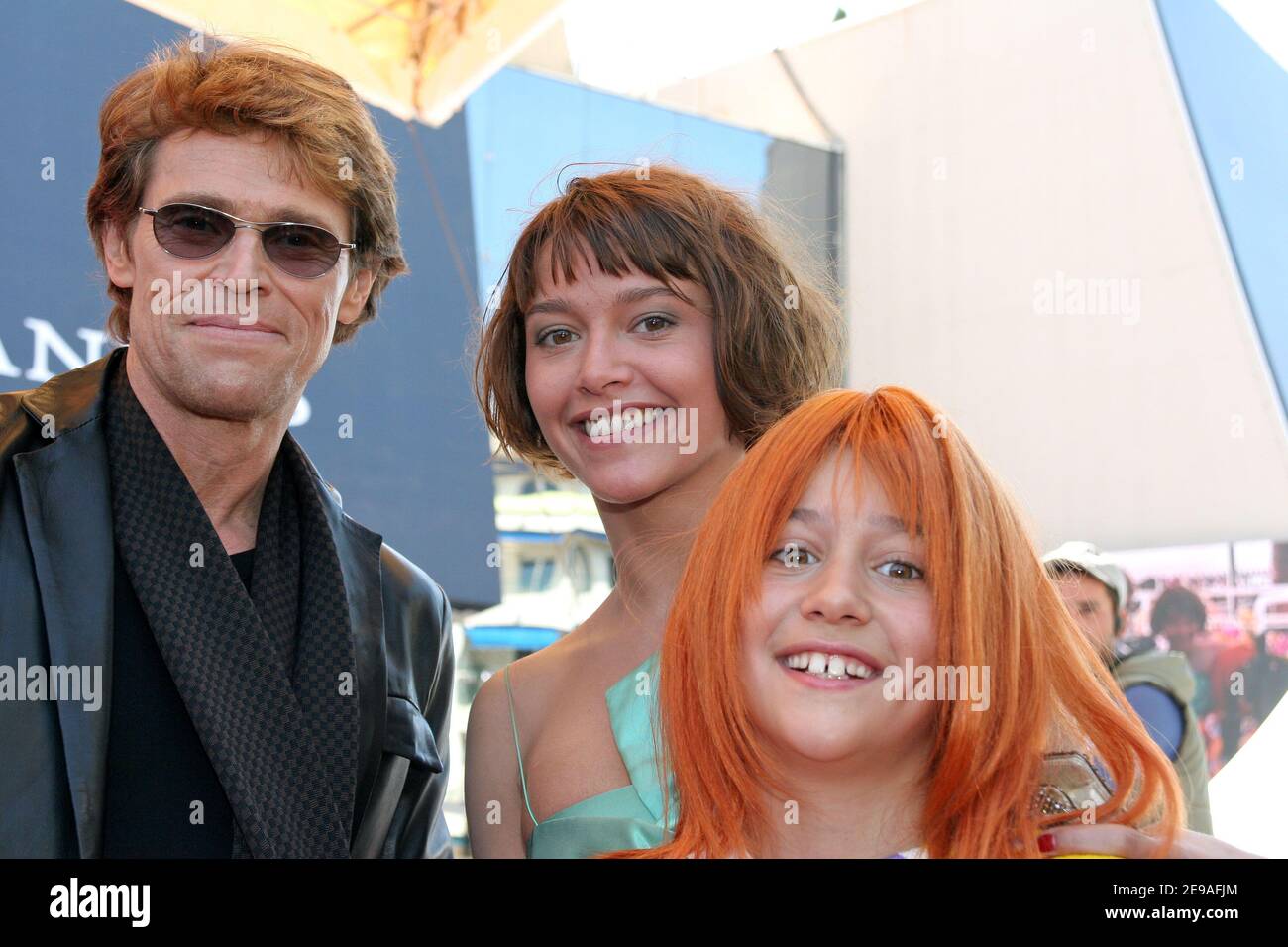 French actress Emma De Caunes and US actor Wilem Dafoe shoot 'French ...