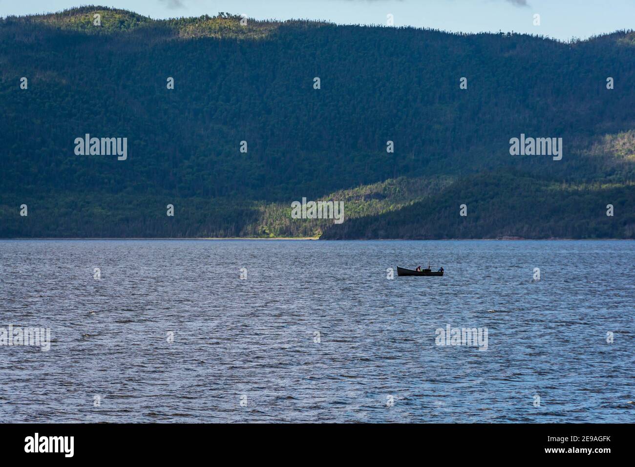 Gros morne mountain boat canada hi-res stock photography and images - Alamy