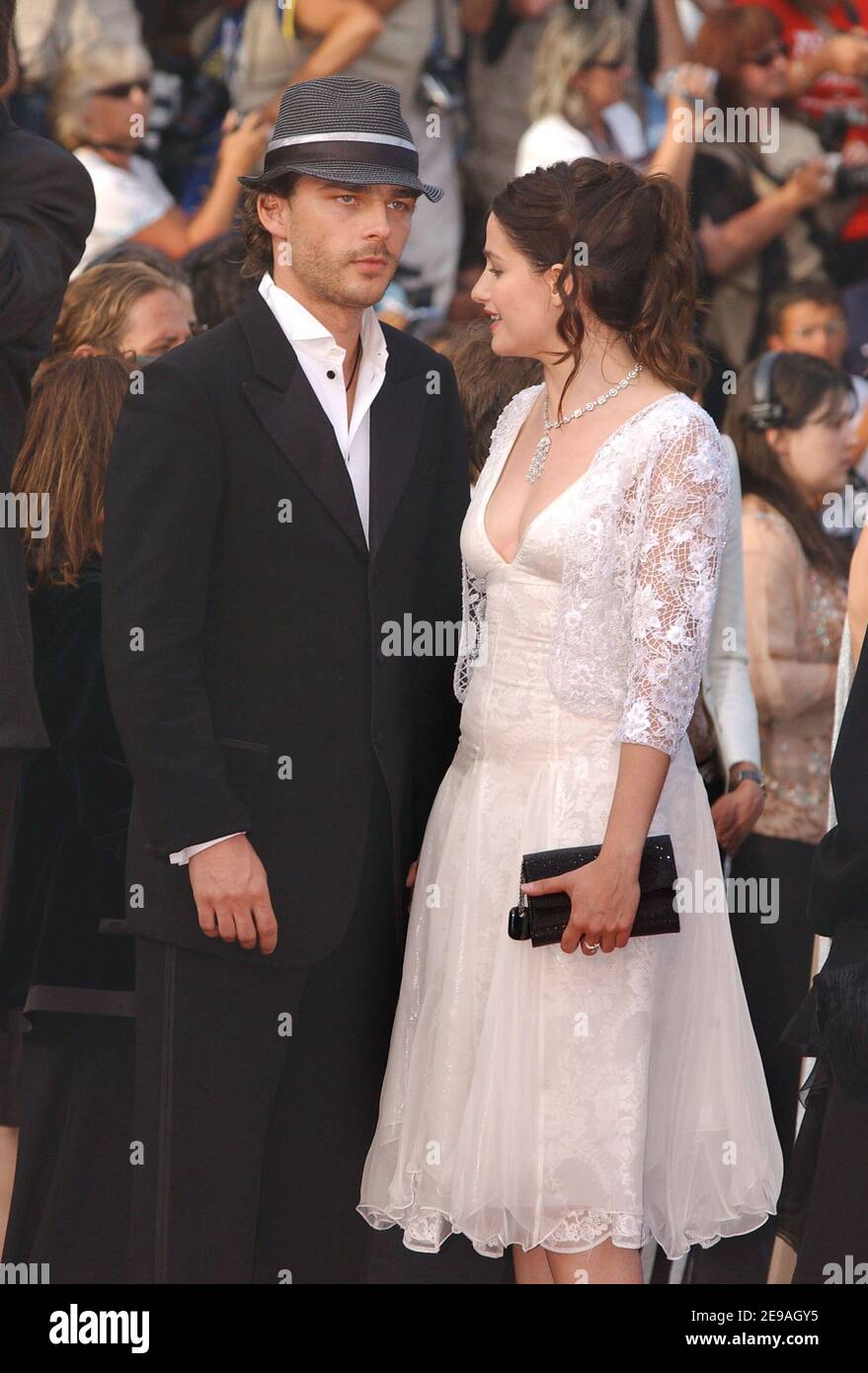 French actress Marie Gillain arrives with her boyfriend at the Palais ...