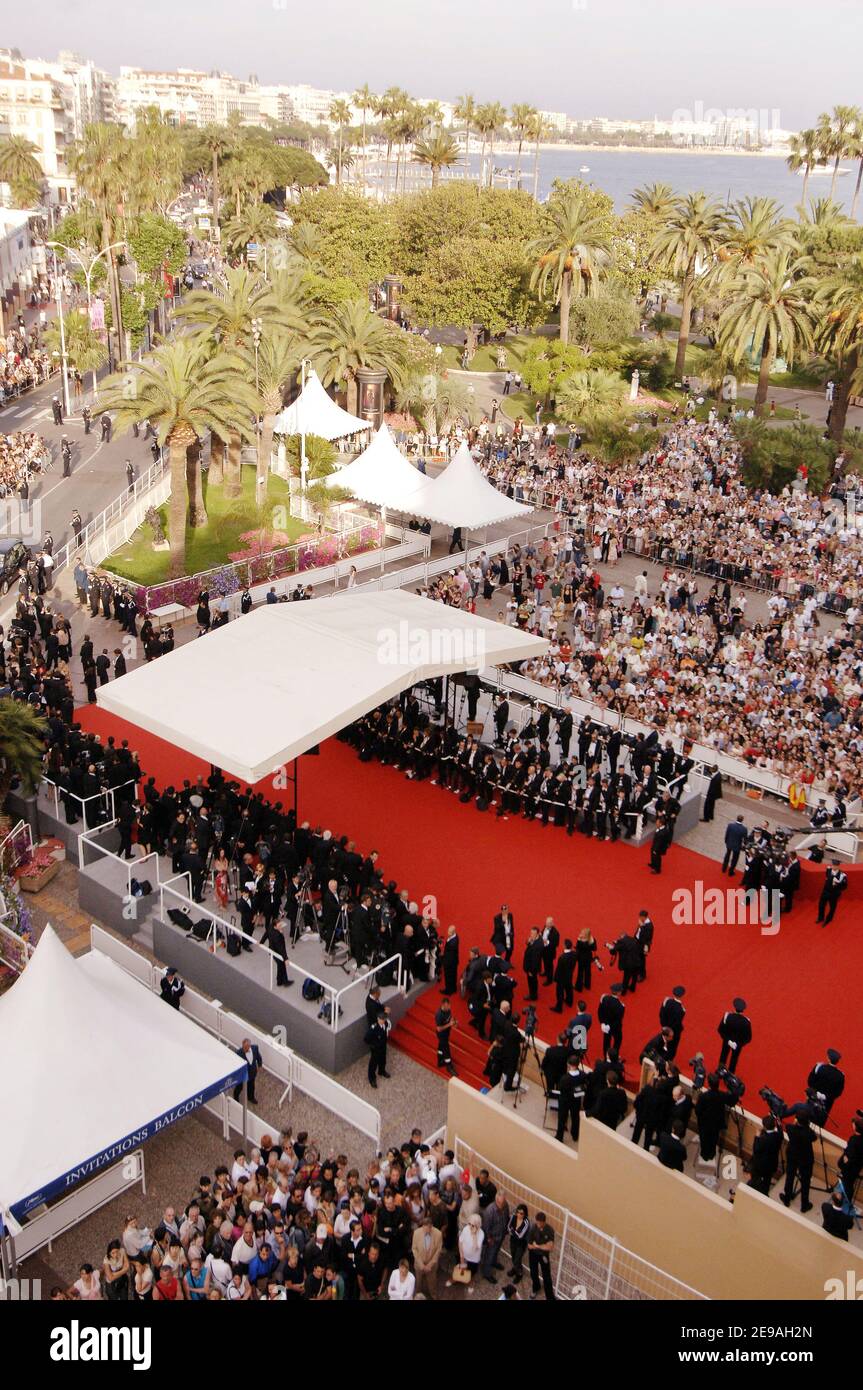 A view of the Palais des Festivals prior to the screening of ...