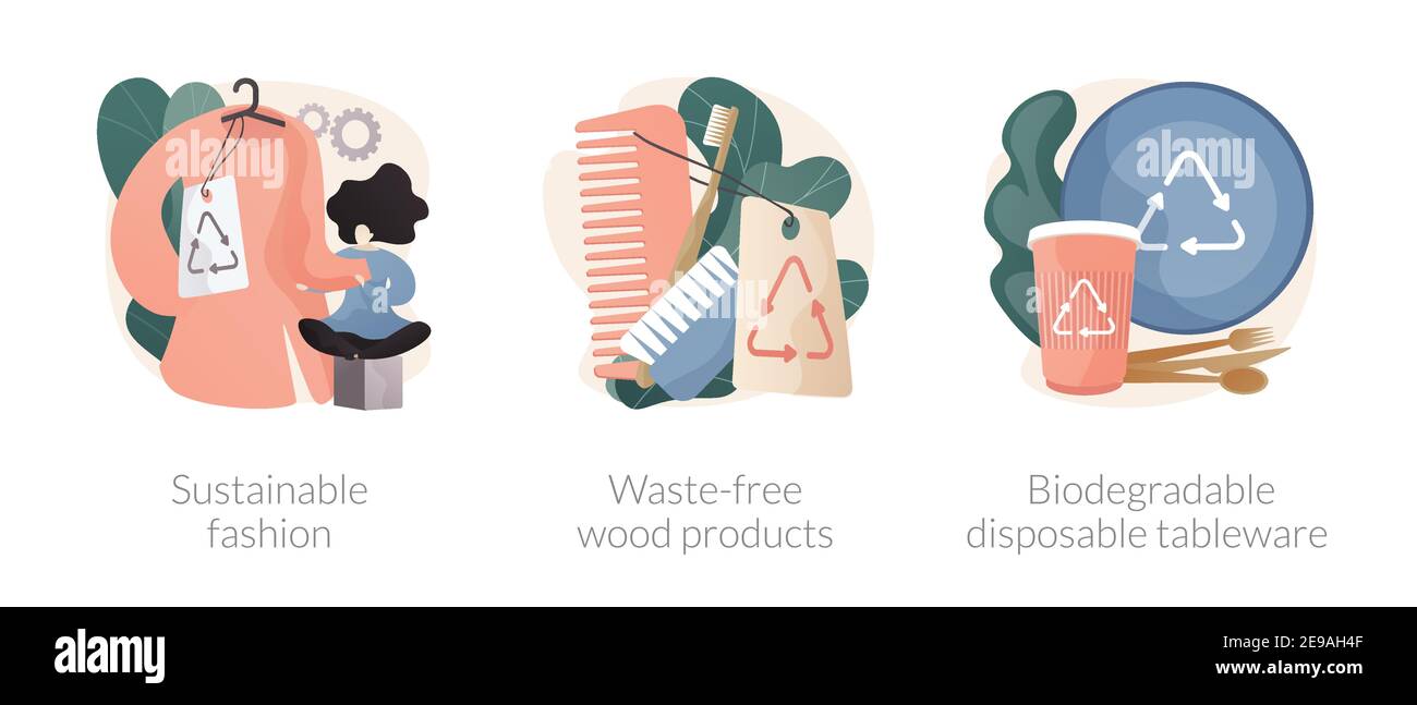 Eco friendly set scene Cut Out Stock Images & Pictures - Alamy