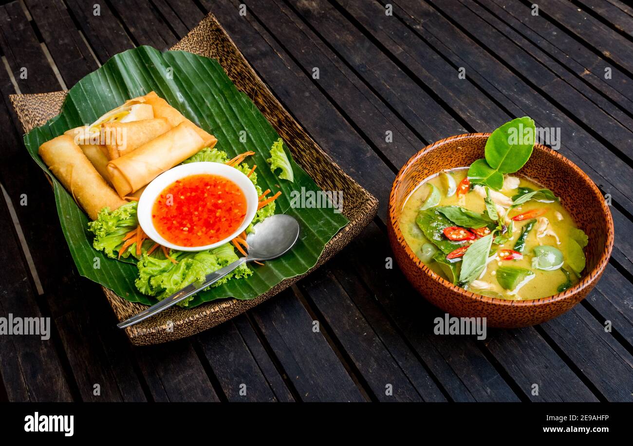 Authentic Thai food Stock Photo - Alamy