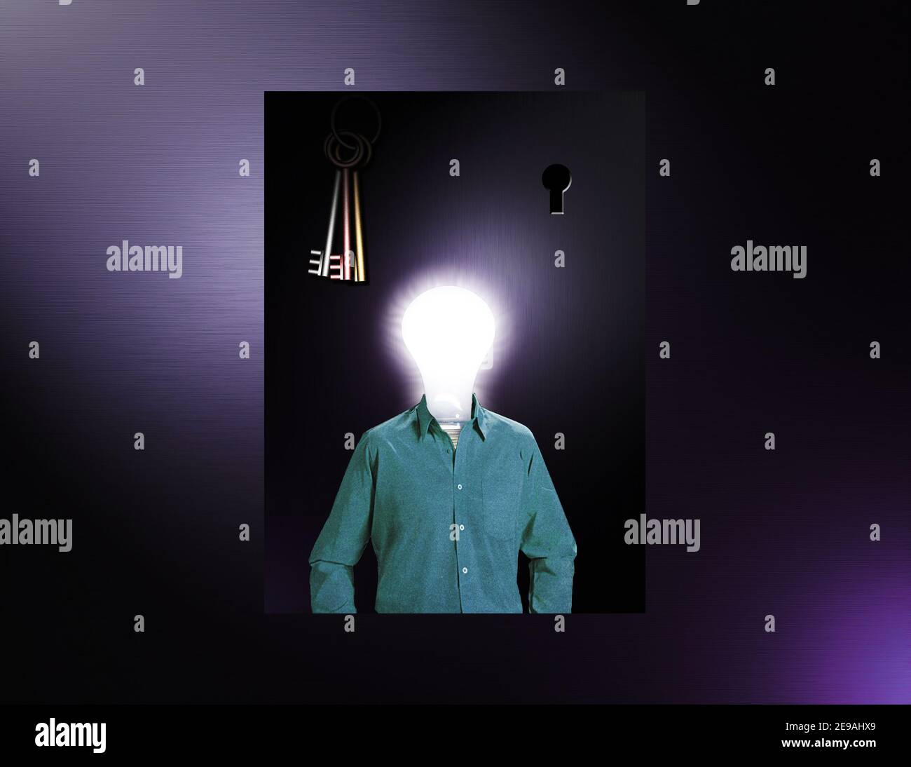 Key man idea. 3D rendering Stock Photo - Alamy
