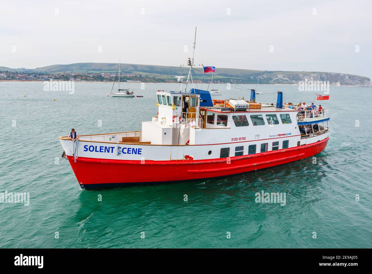 Citycruises sightseeing boat Solent Scene in Swanage Bay in Swanage ...