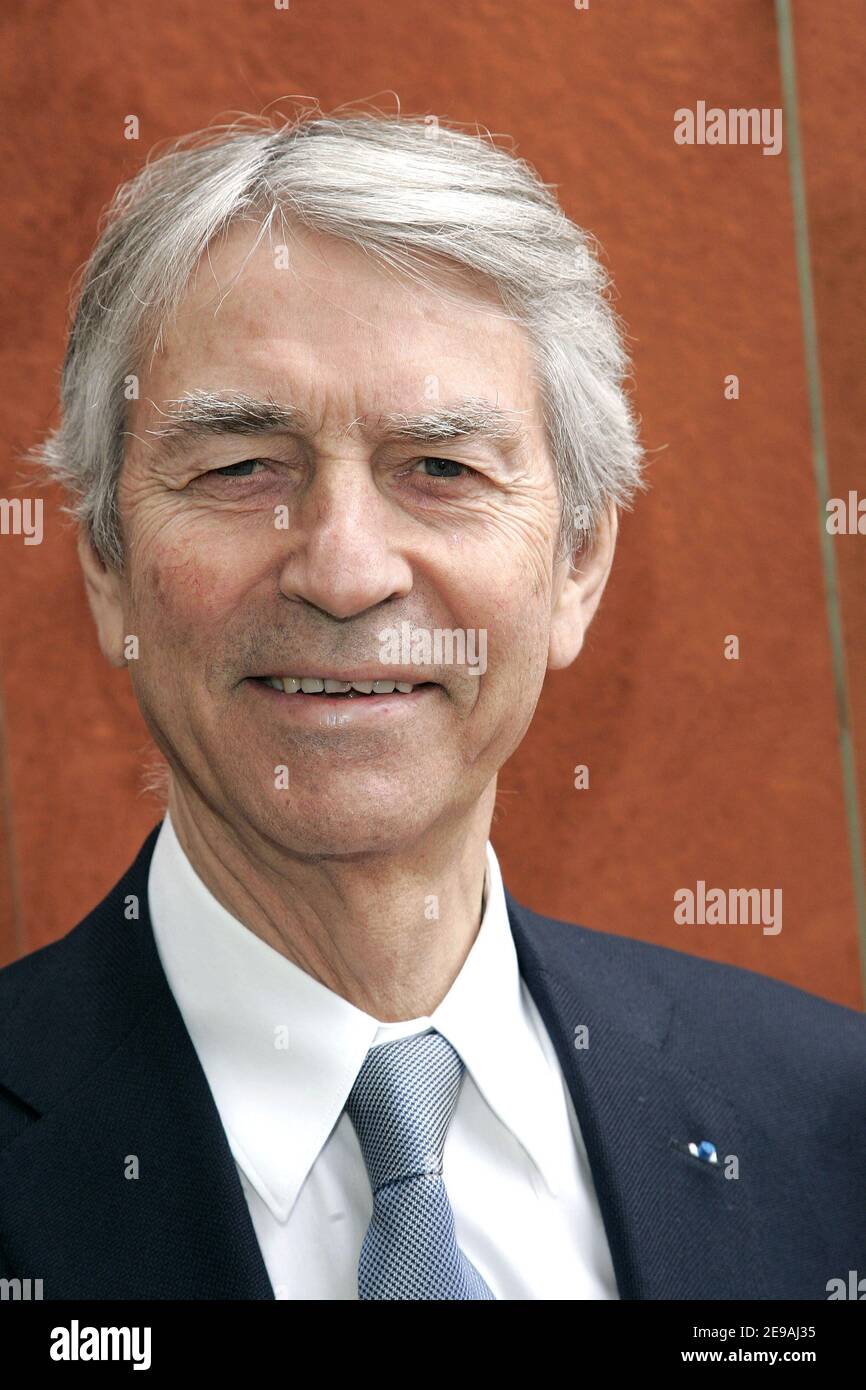 French journalist Jean Claude Narcy poses in the 'VIP Village' during ...