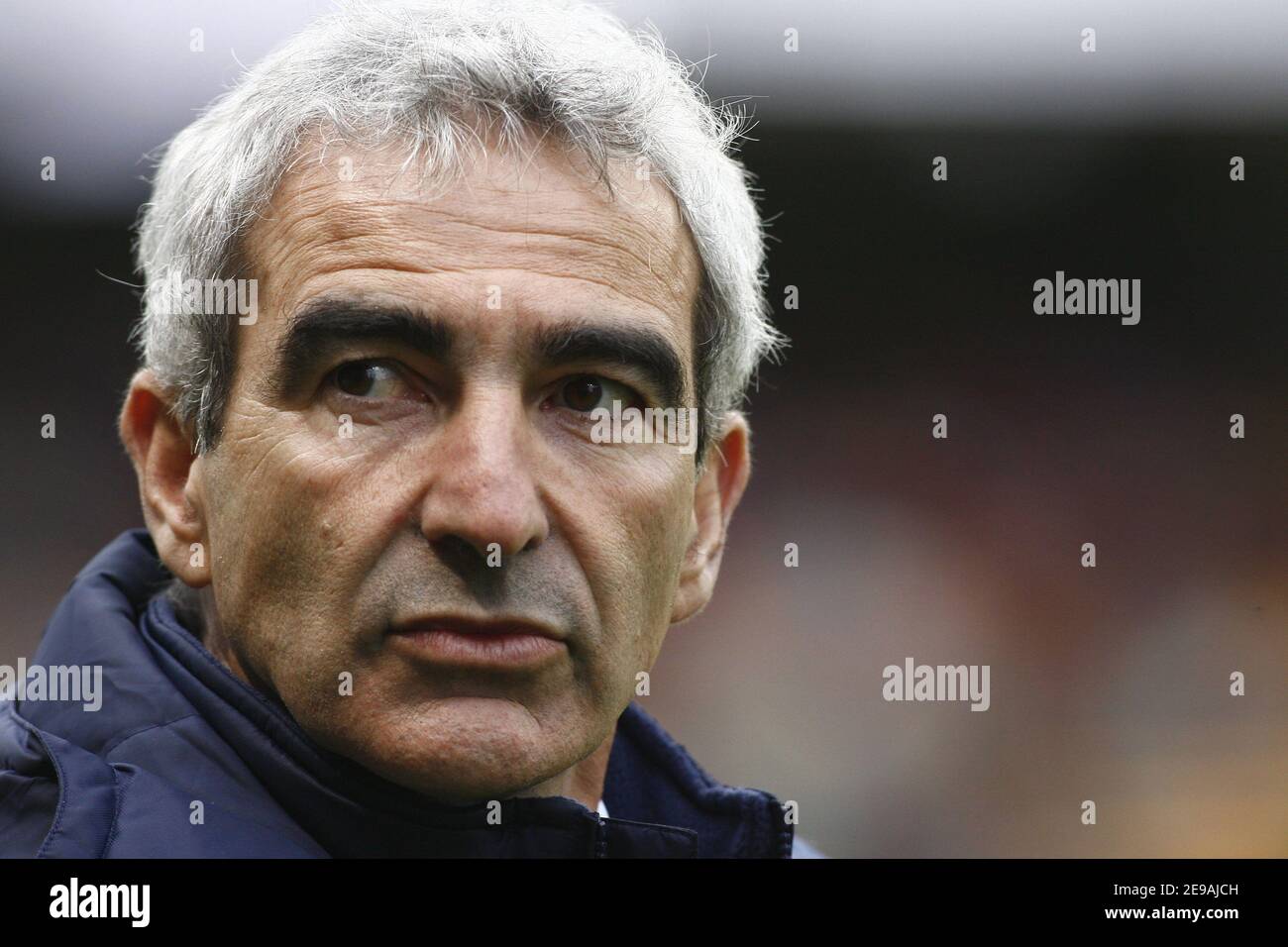 France's coach Raymond Domenech during the International Friendly match ...