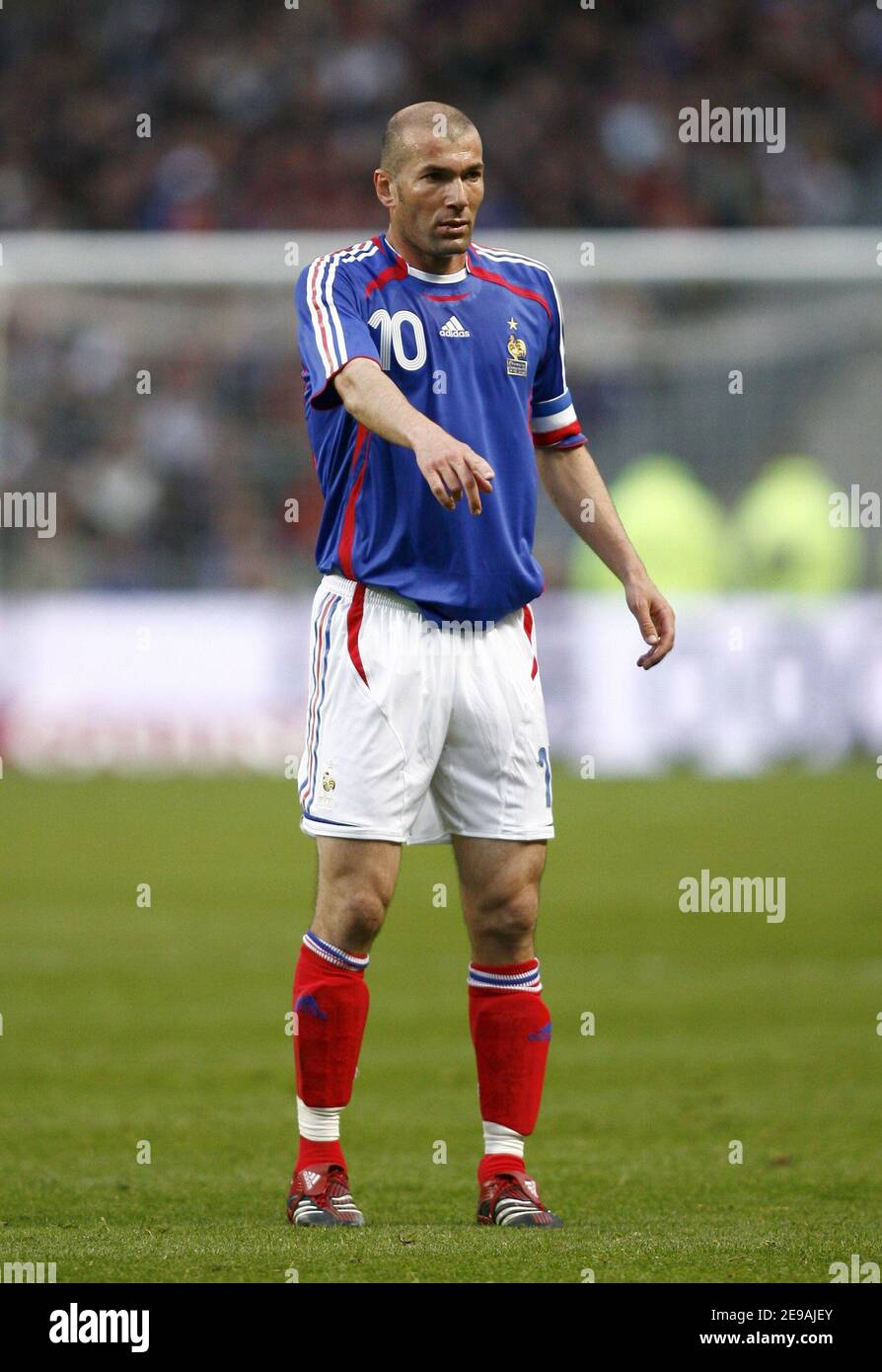 France's Zinedine Zidane during the International Friendly match ...