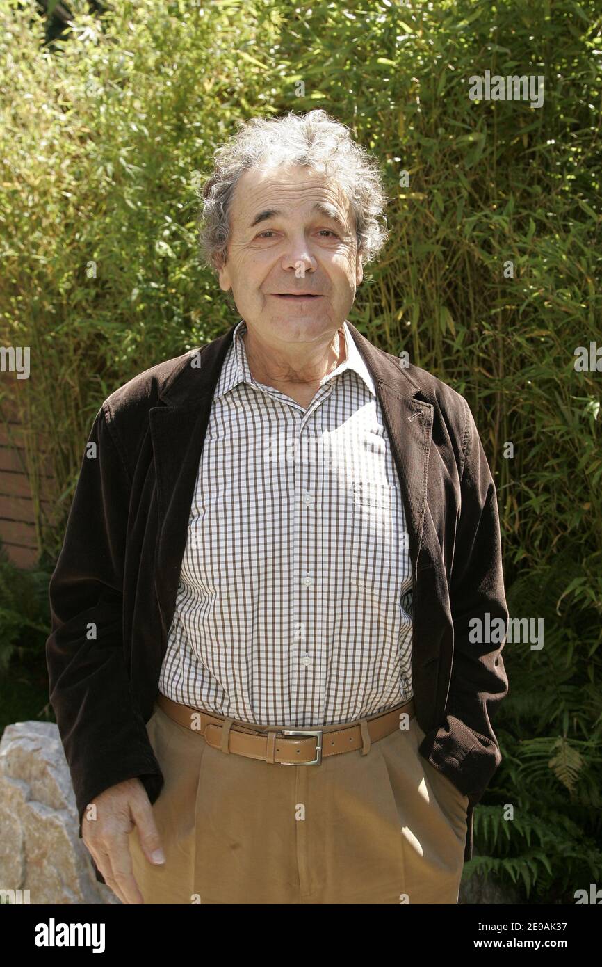 Pierre Perret arrives in the 'VIP Village' during the French Open ...