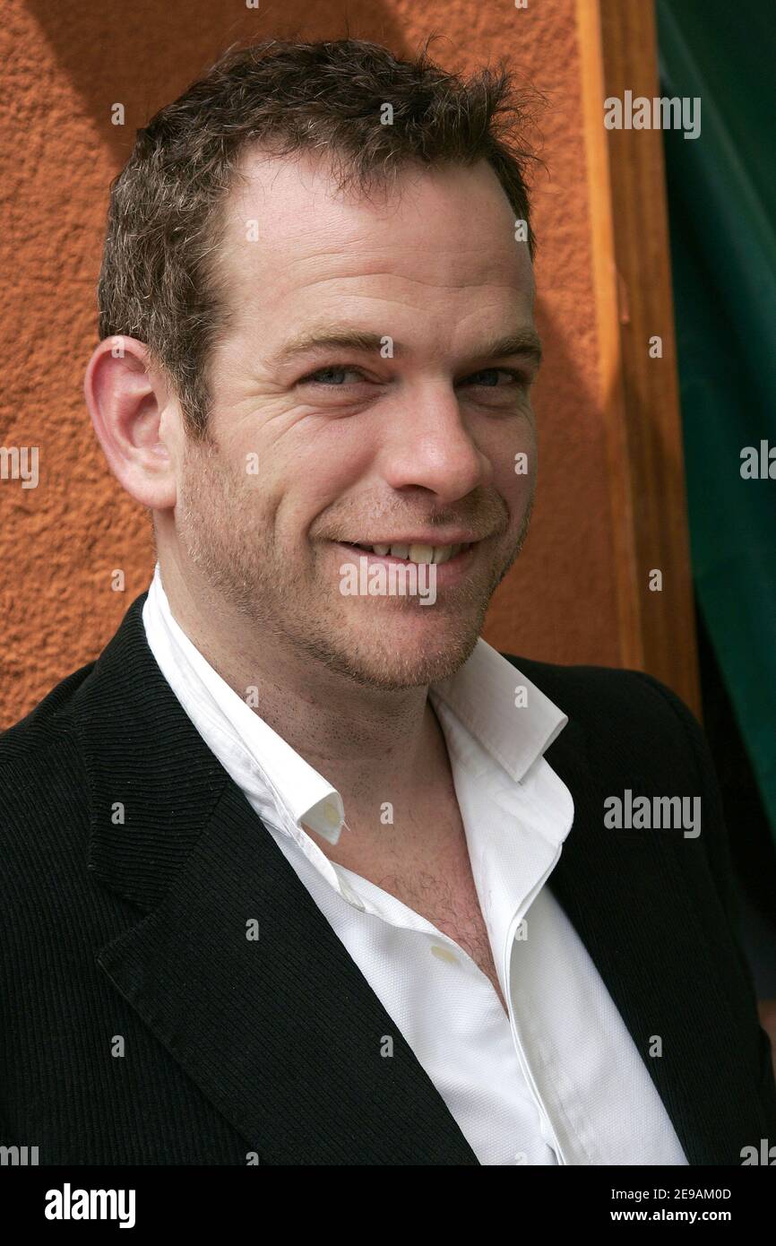 Canadian singer Garou arrives in the 'VIP Village' during the French ...