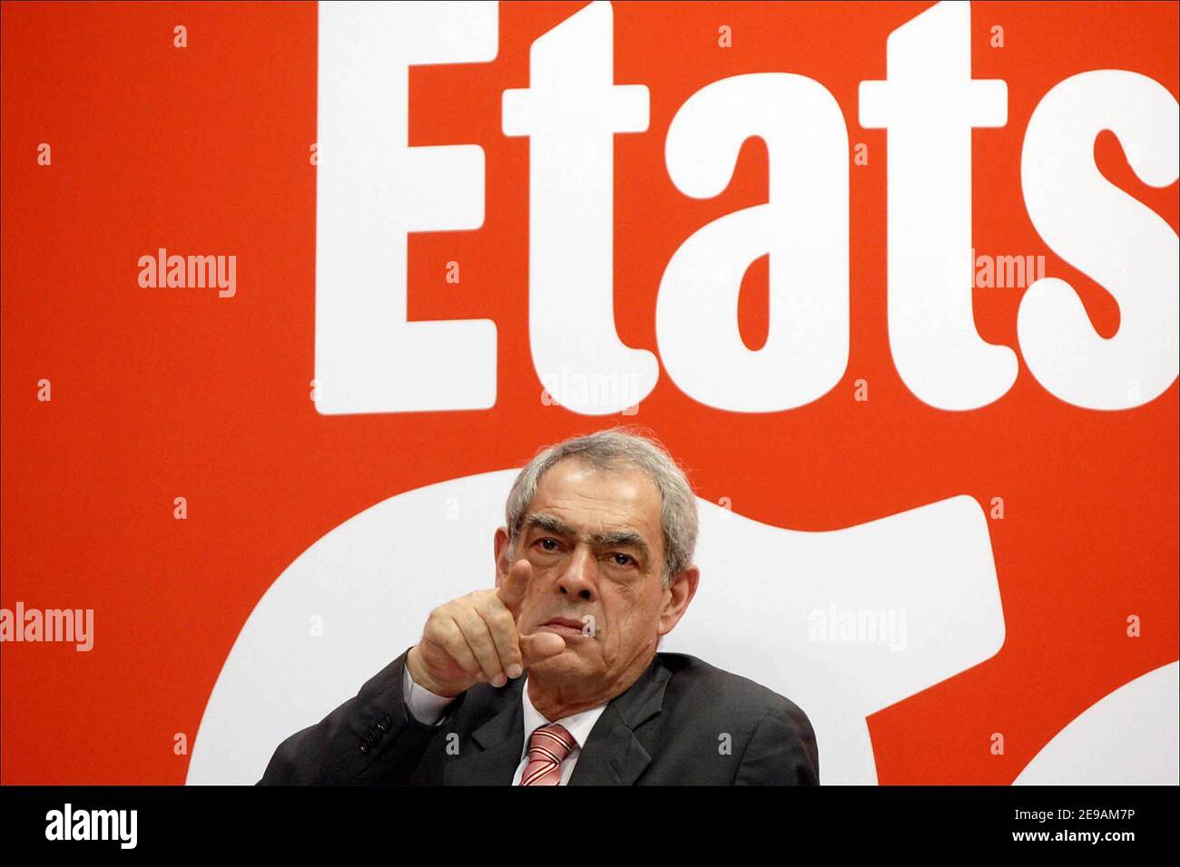 Socialist Henri Emmanuelli attends the Socialist party's general states ...