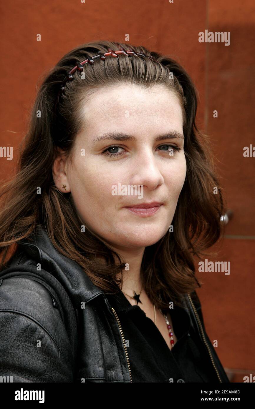 French singer Marie-Amelie Seigner poses while arriving at 'VIP Village ...