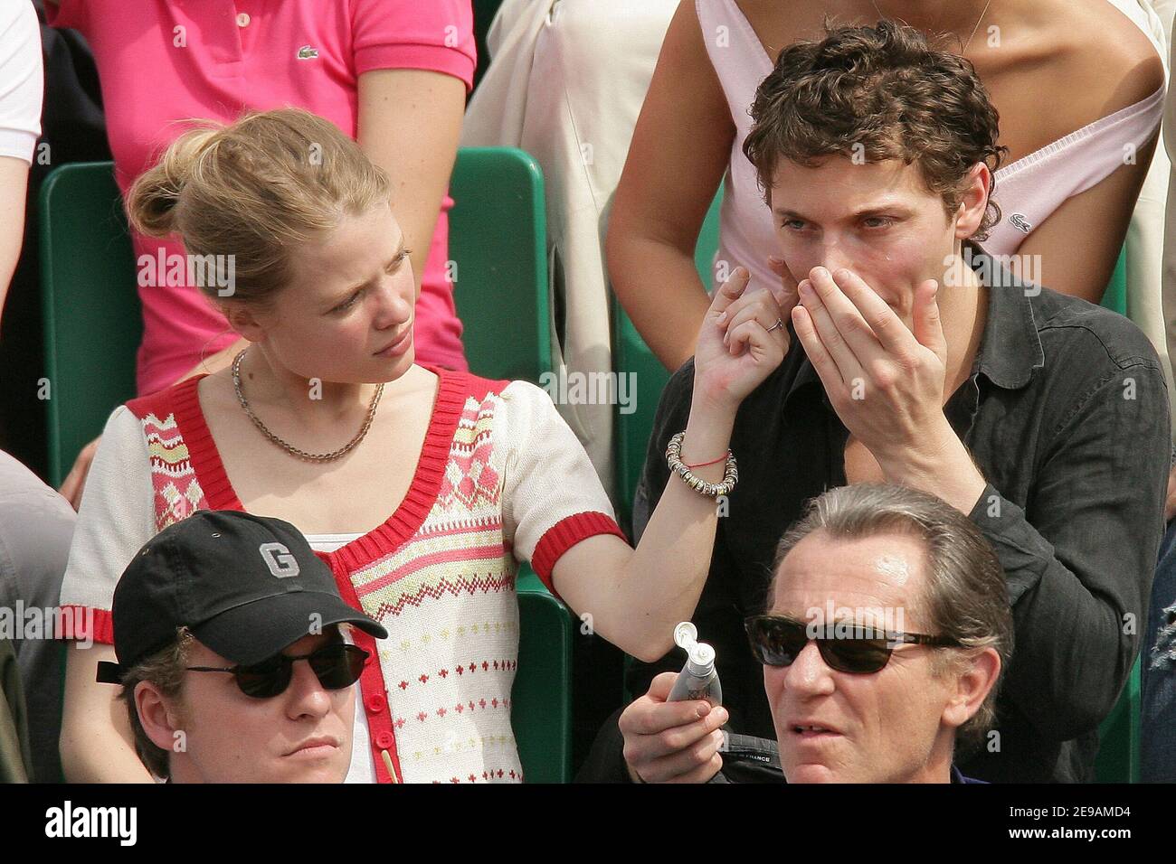 French singer Raphael and girlfriend, French actress Melanie Thierry ...