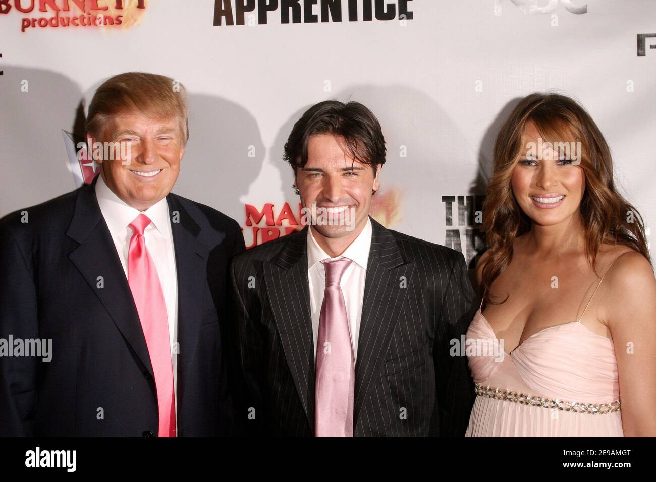 Donald Trump and Melania Knauss with Sean Yazbeck winner of season 5 of ...