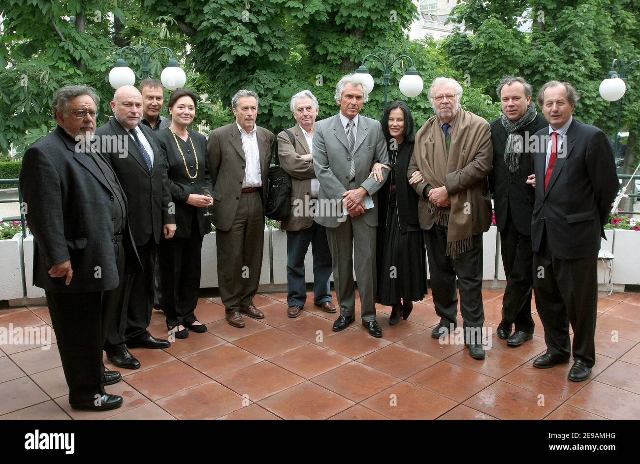 Members of the French first 'Baie des Anges' literary's prize pose at ...