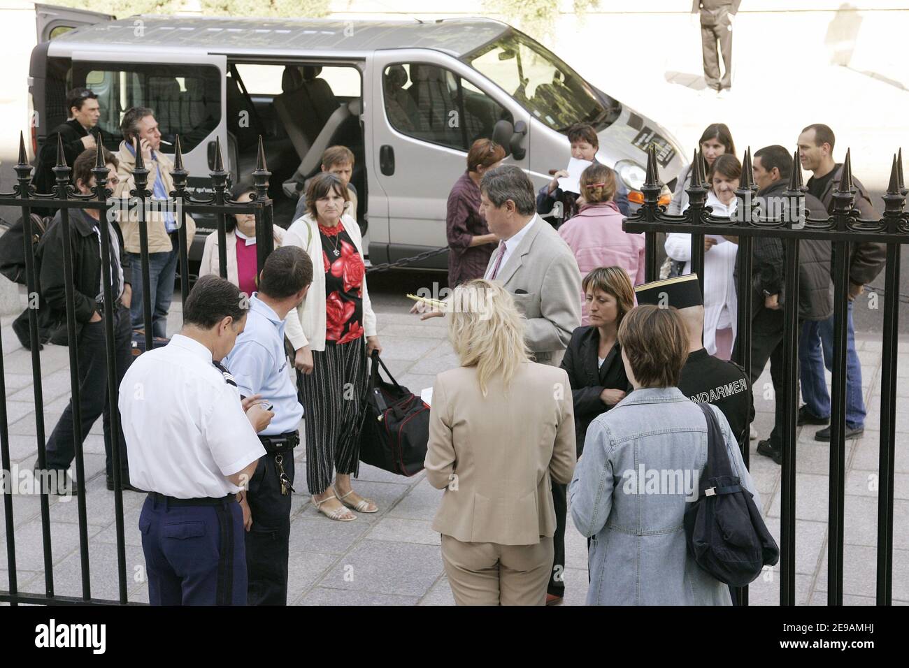 Arrival of the victims's families during the First day of French ...