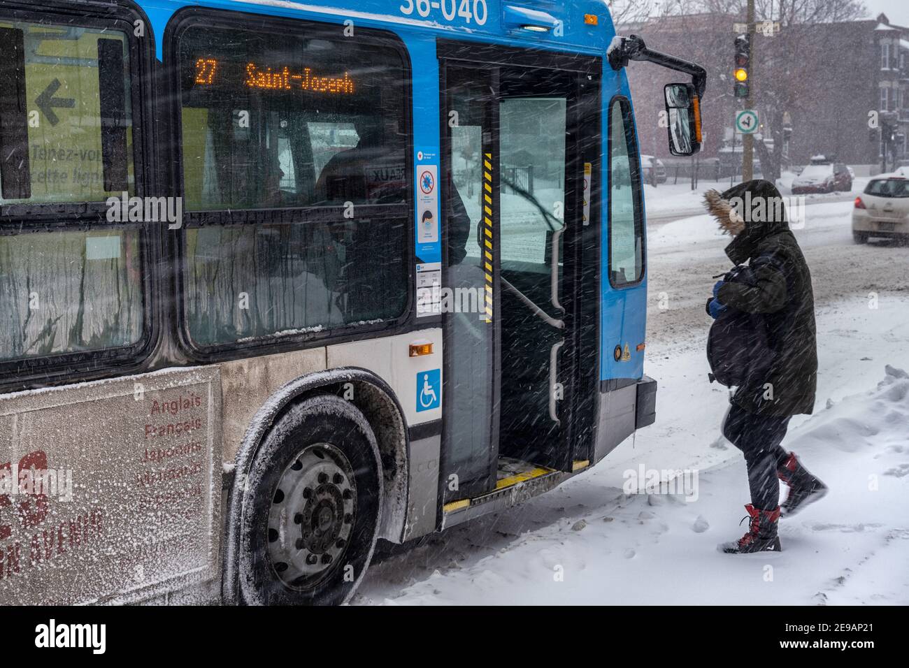 Passenger boarding bus hi-res stock photography and images - Alamy