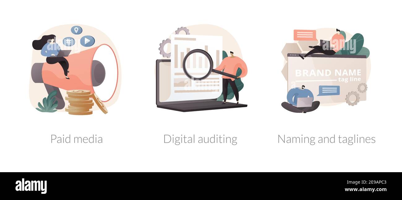 Corporate communication abstract concept vector illustrations Stock ...