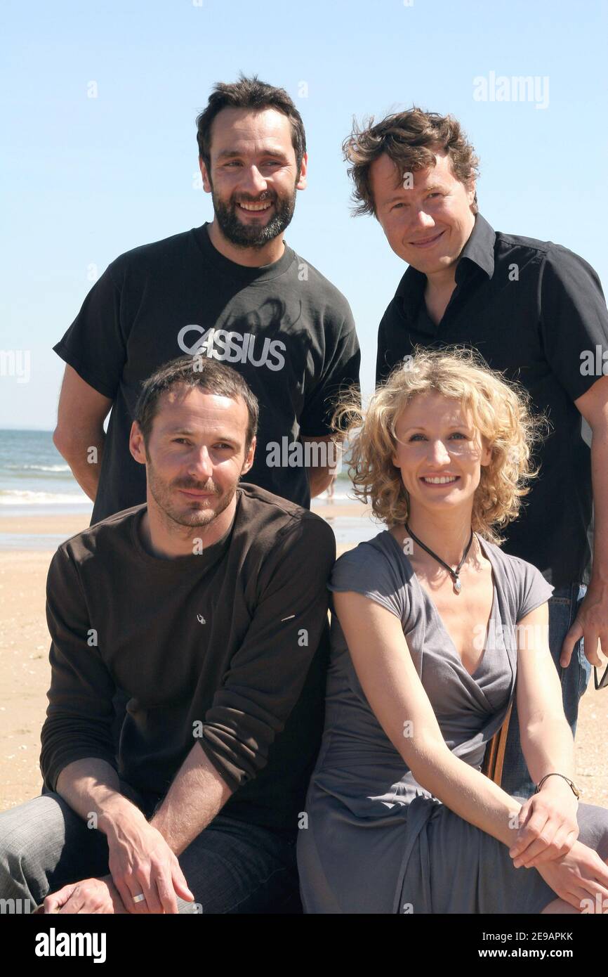 French Actress Alexandra Lamy poses during a photocall to promote her ...