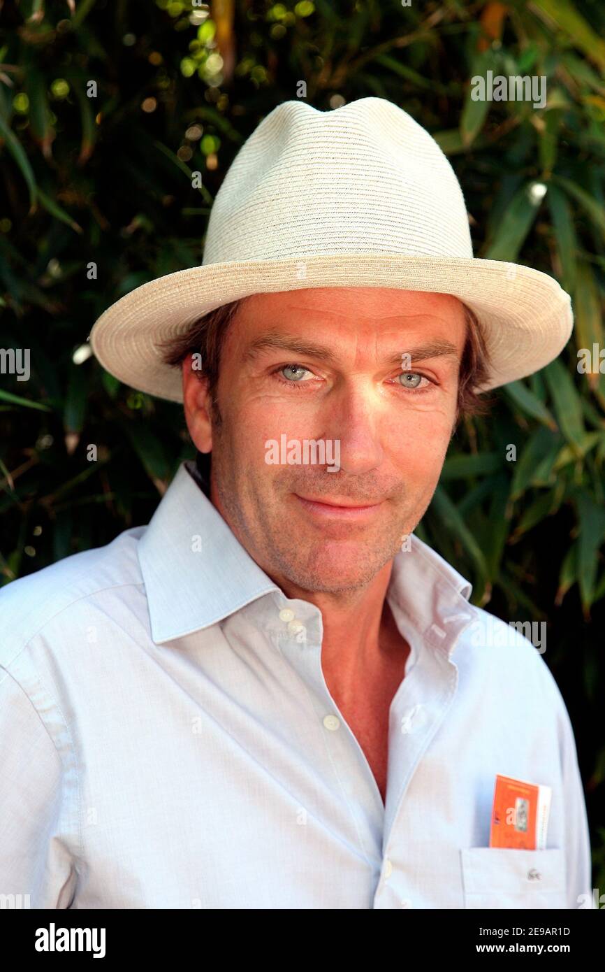 French actor Philippe Caroit poses at the 'Village', the VIP quarter of ...