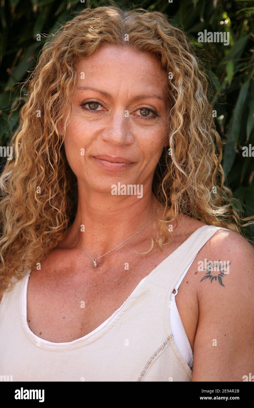 Raphaelle Ricci poses at the 'Village', the VIP quarter of the French ...