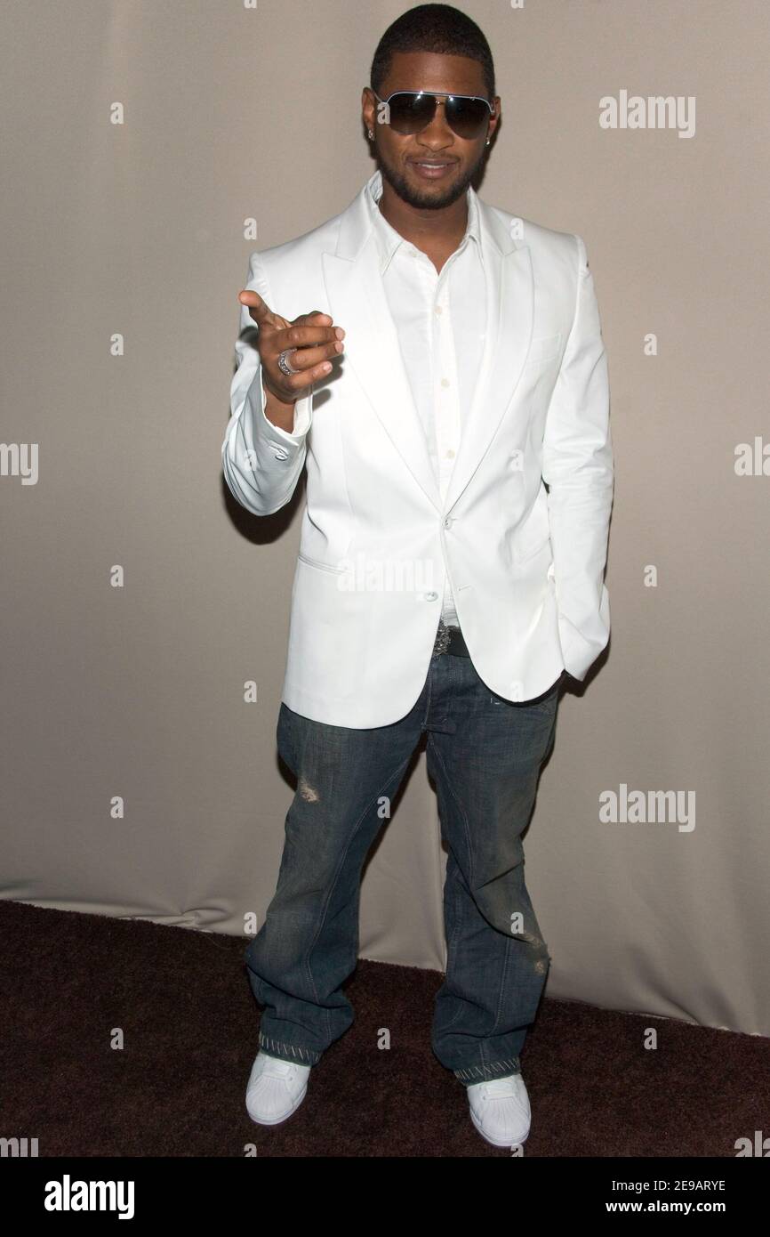 Recording artist Usher arrives at Def Jam Music Group chairman Antonio ...