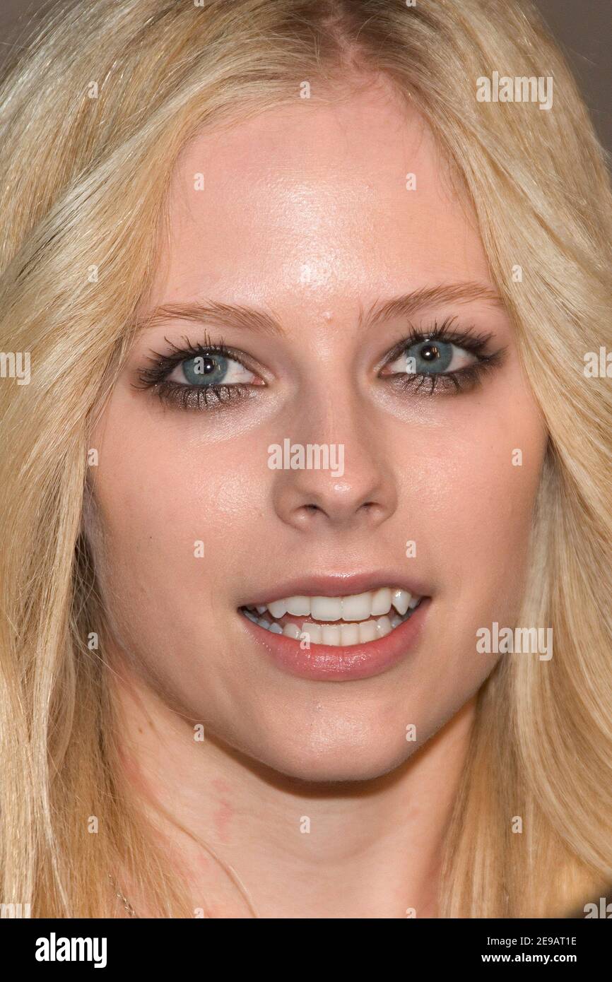 Recording artist Avril Lavigne arrives at Def Jam Music Group chairman ...