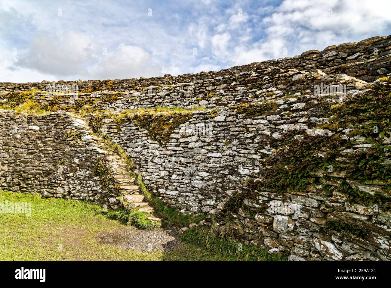 Grianan Of Aileach, Ireland. 28th April, 2016. Grianan Of Aileach is a ...