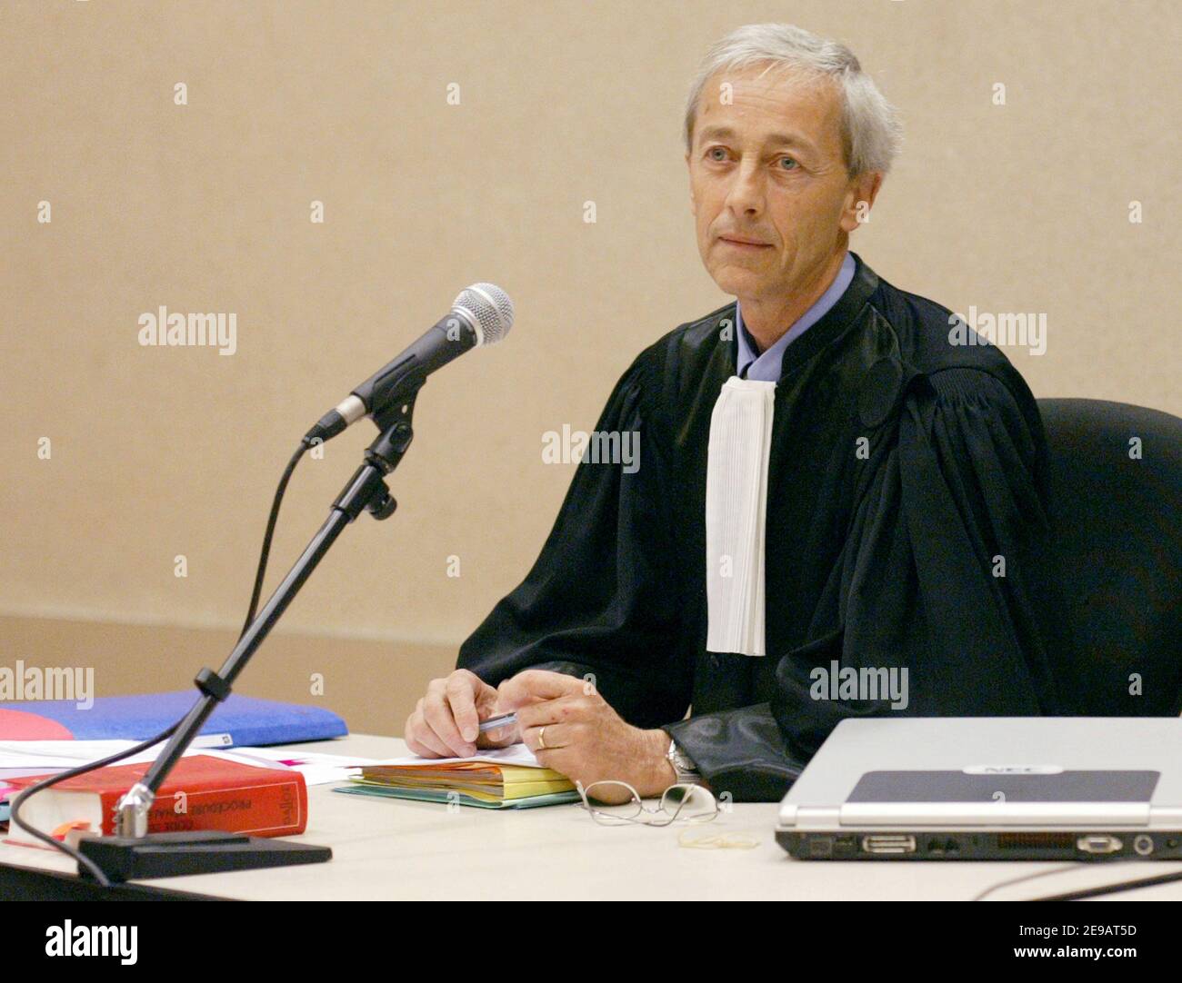 Prosecutor Philippe Drouet during the first day of the David Hotyat's ...